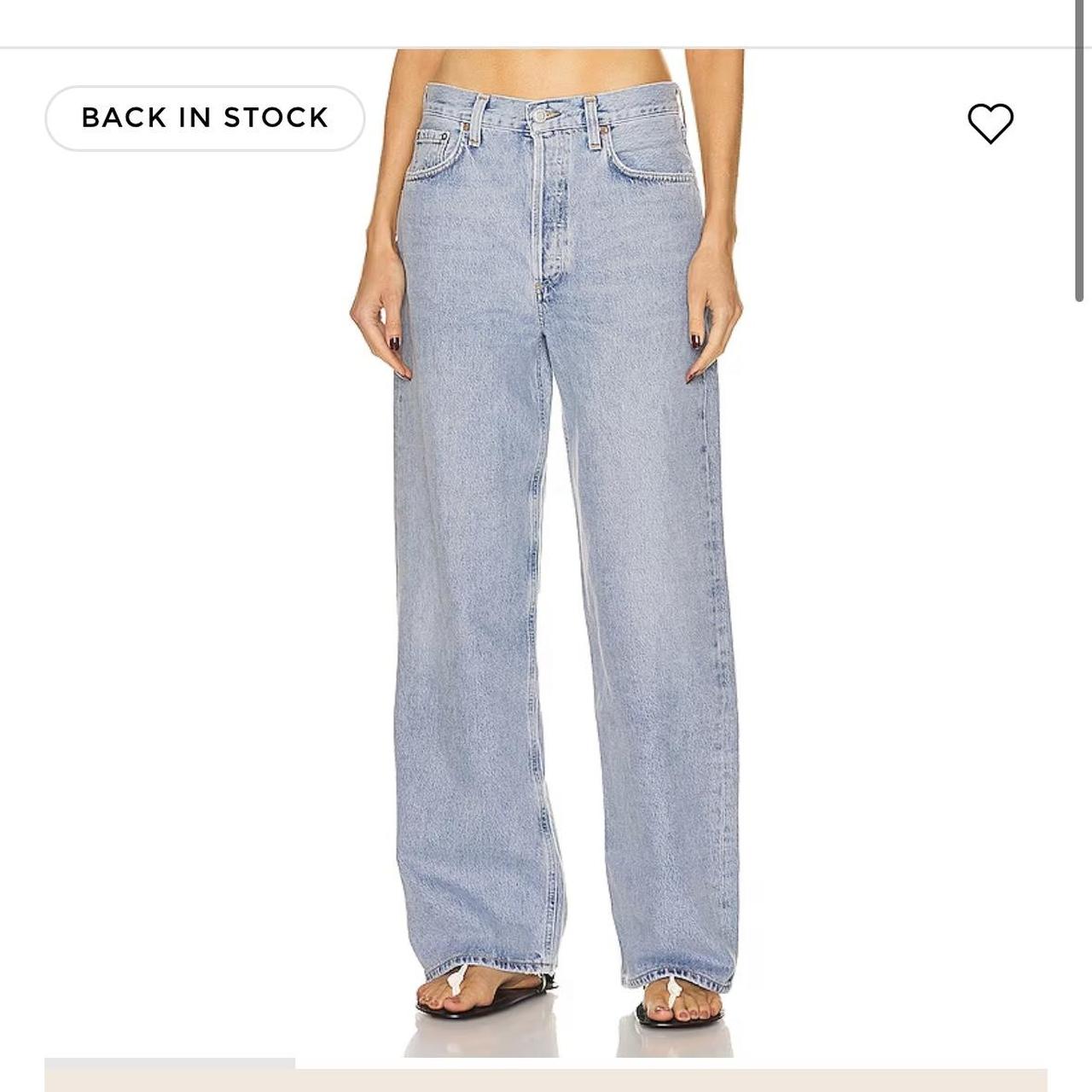 AGOLDE Low Rise Baggy Size 31 100% organic... - Depop