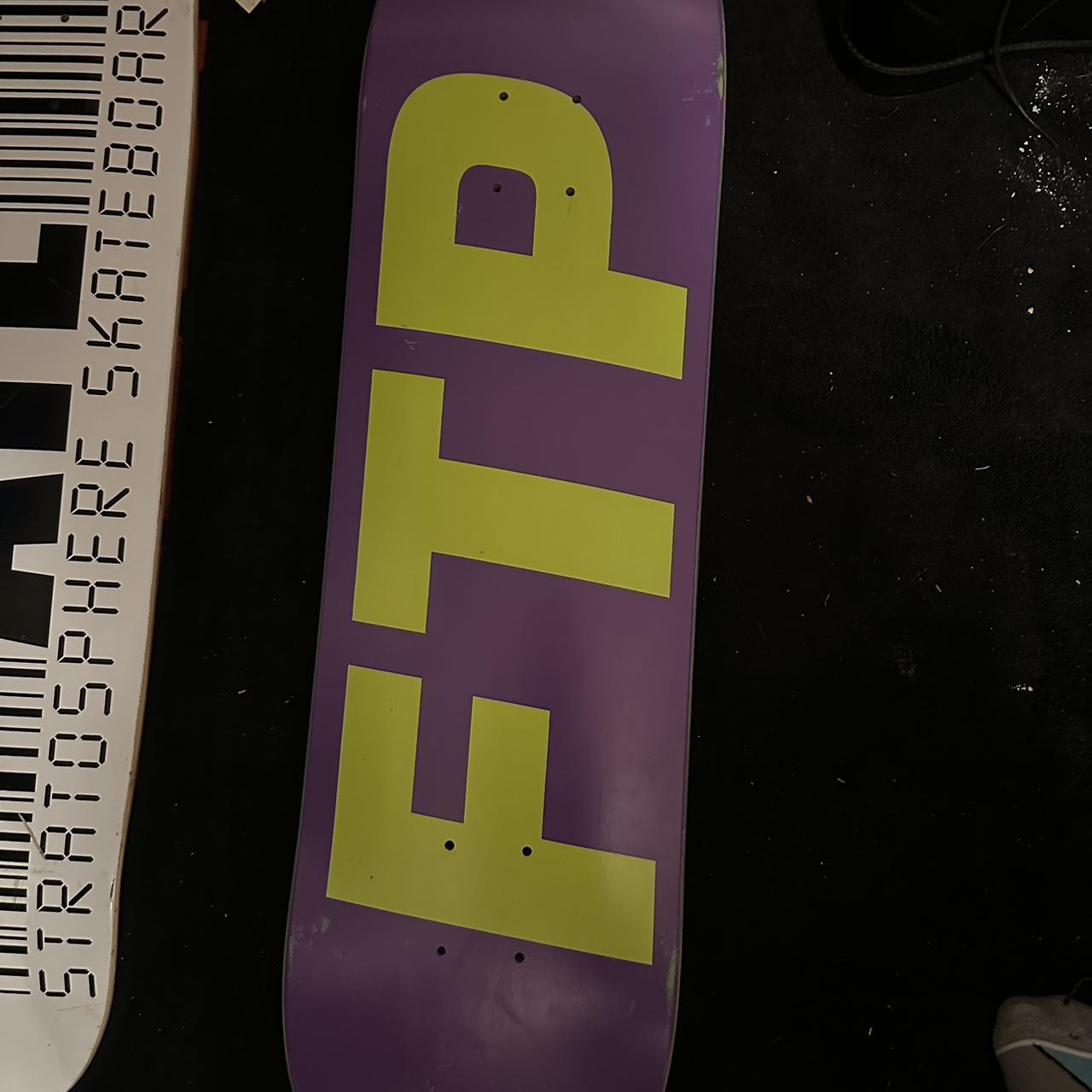 FTP purple and green skateboard 8.25 - Depop