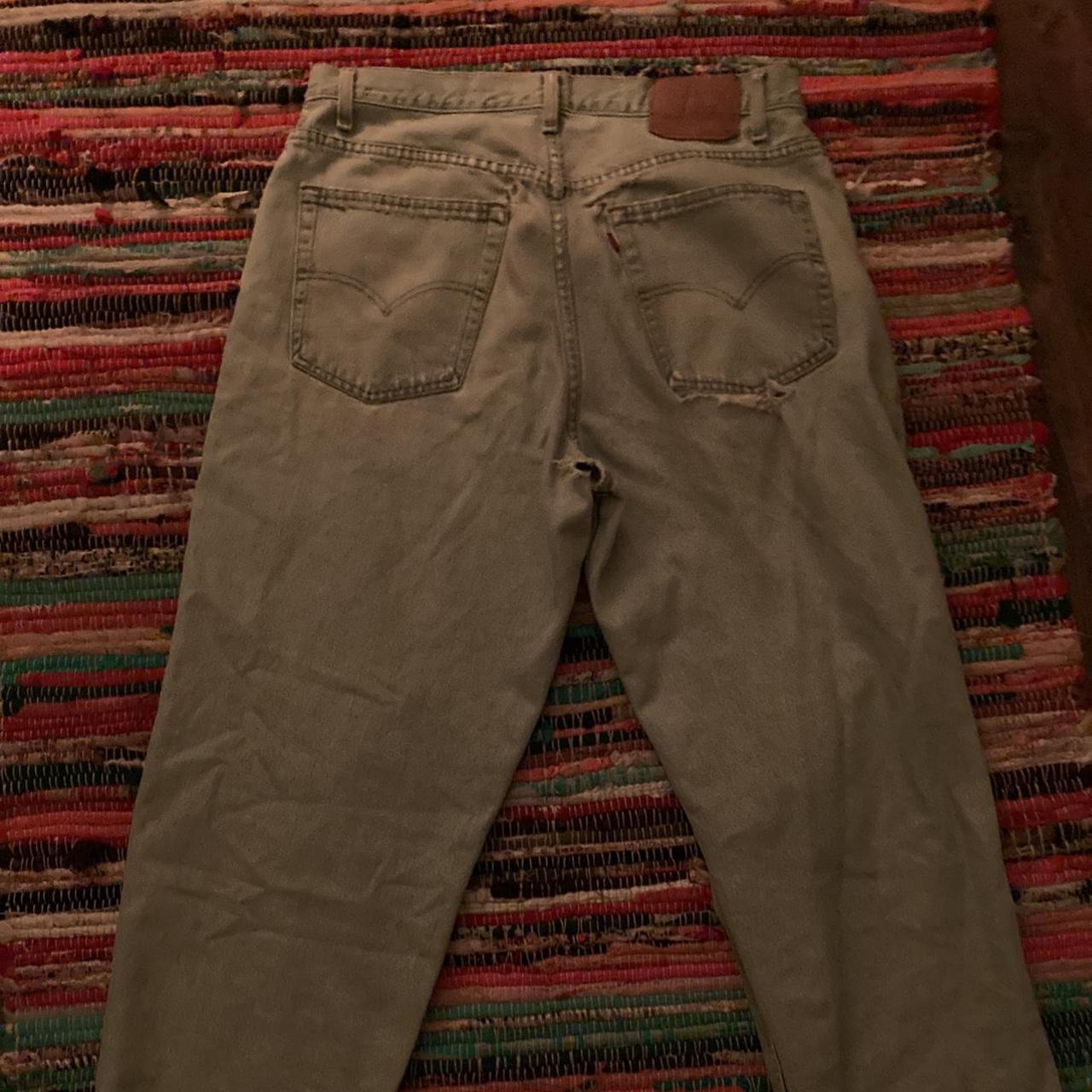 Vintage 1990’s light blue distressed ruined Levi’s... - Depop