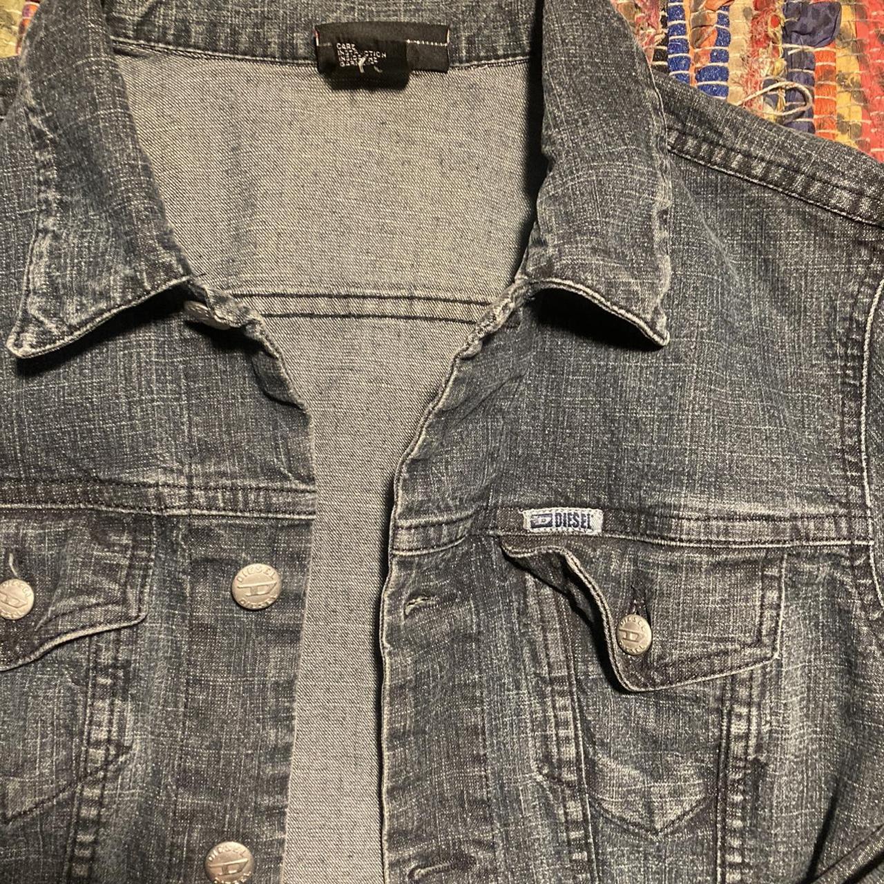 Vintage Diesel mini denim jacket #diesel #trucker... - Depop