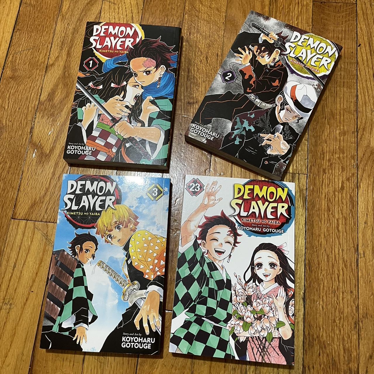 Demon slayer manga set Vol 1-3 & 23 No tears, no... - Depop