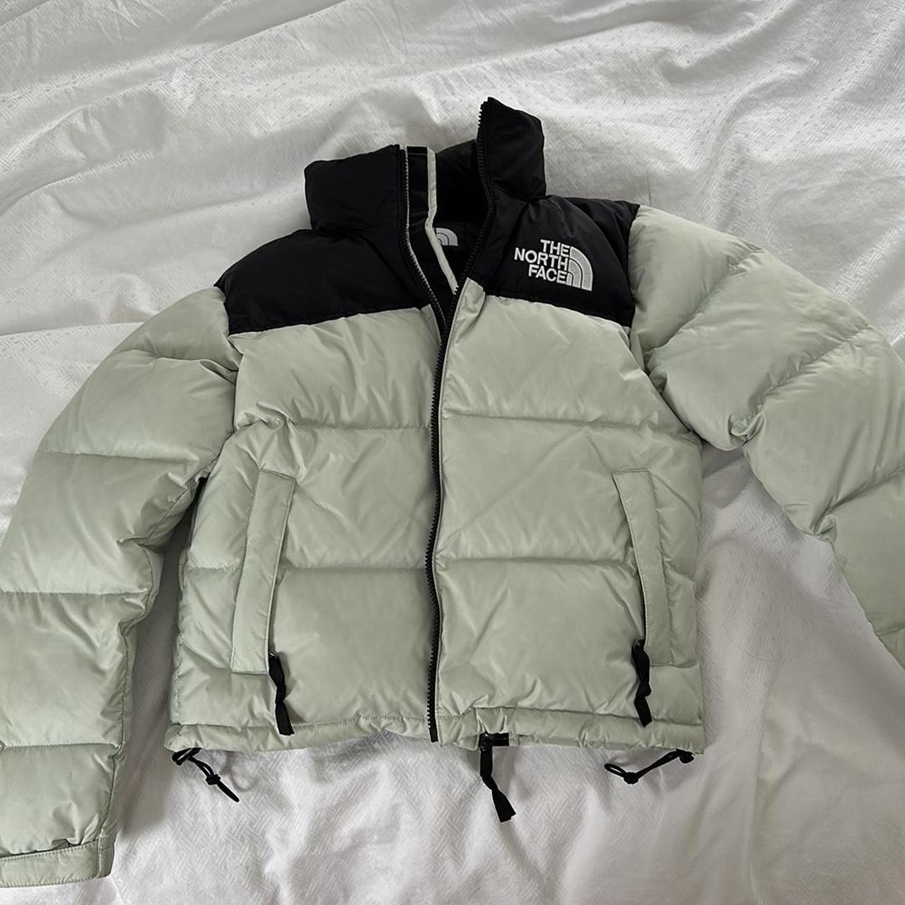 The North Face Puffer Mint Color Size S... - Depop