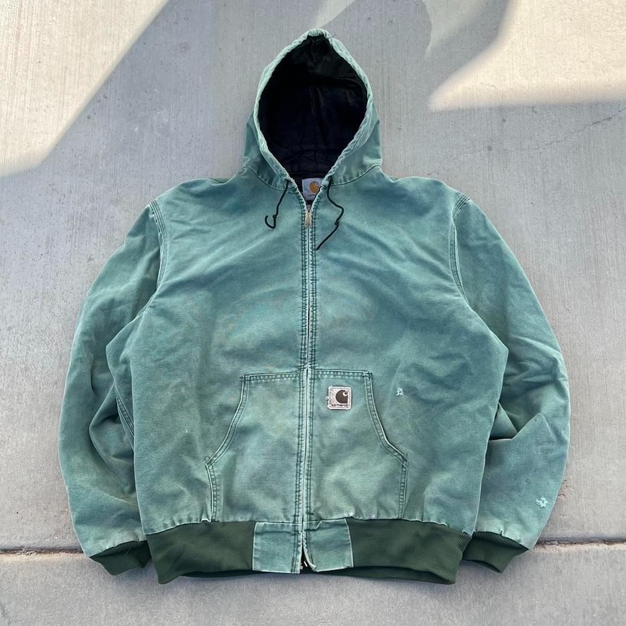 Vintage MINT Green Carhartt Jacket - 2XL - Depop