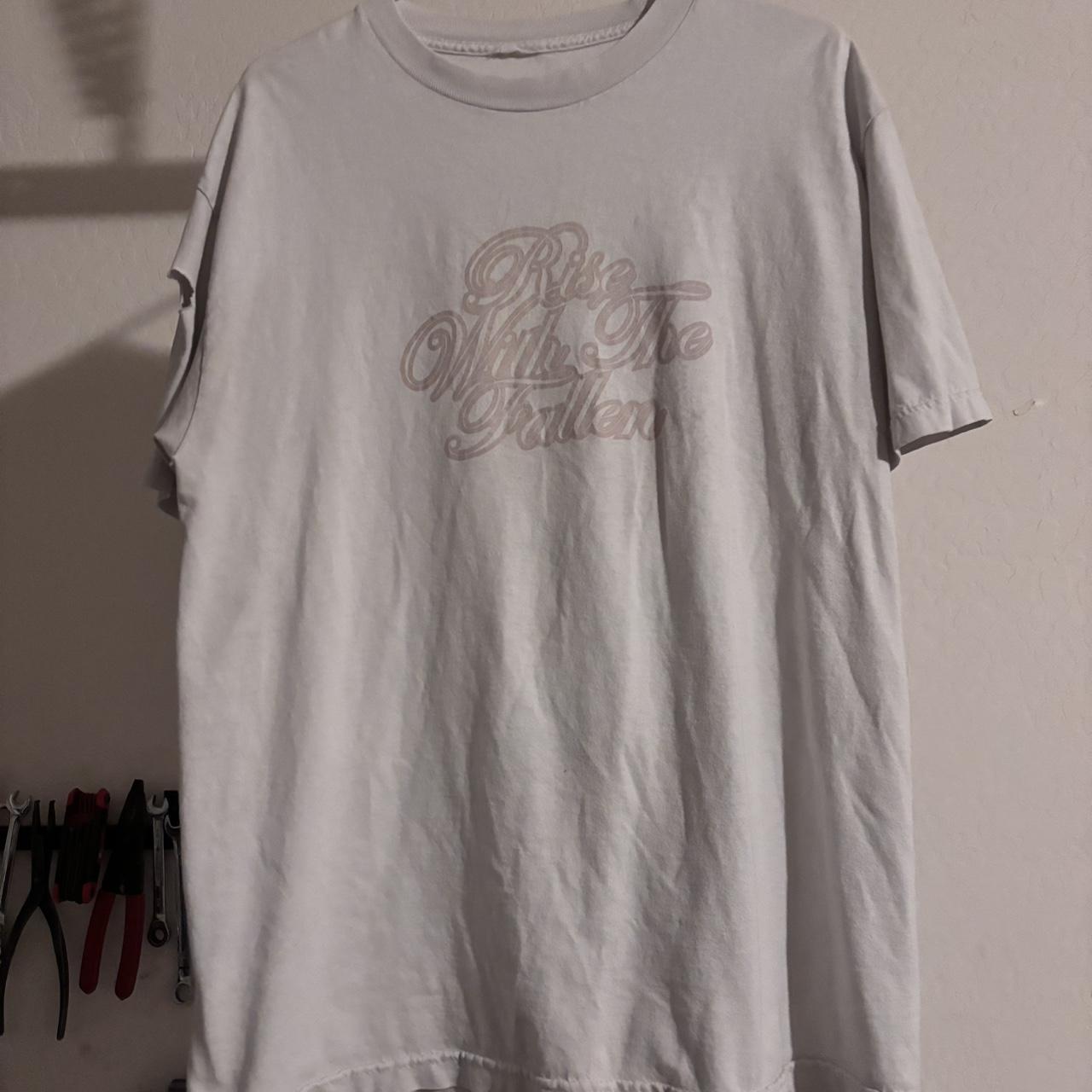 FALLEN shirt with a sick 2010s graphic 😨 all flaws... - Depop