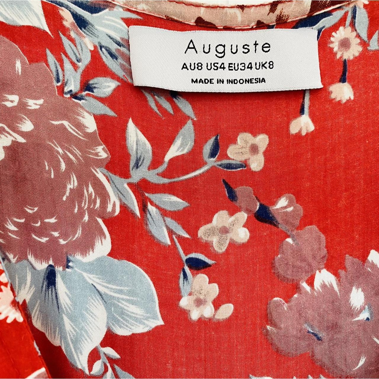 Auguste the Label red floral maxi wrap dress. Flowy... - Depop