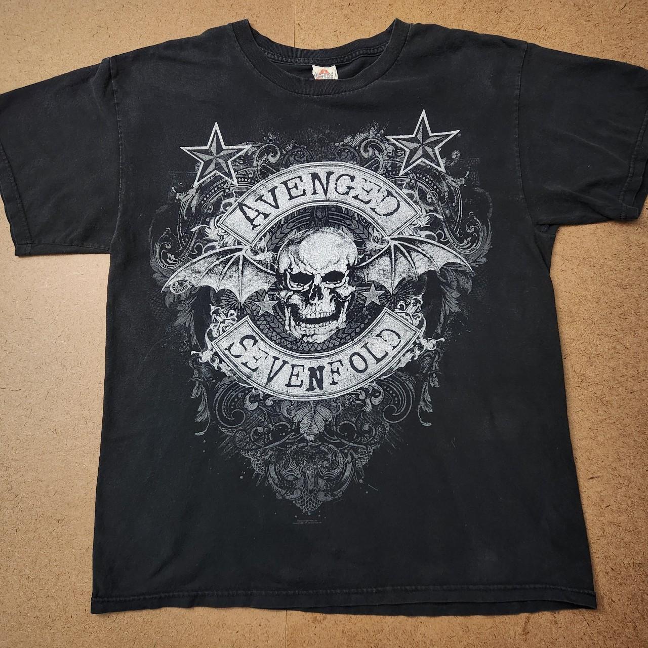 Black Skull and Nautical Stars Avenged Sevenfold... | Depop