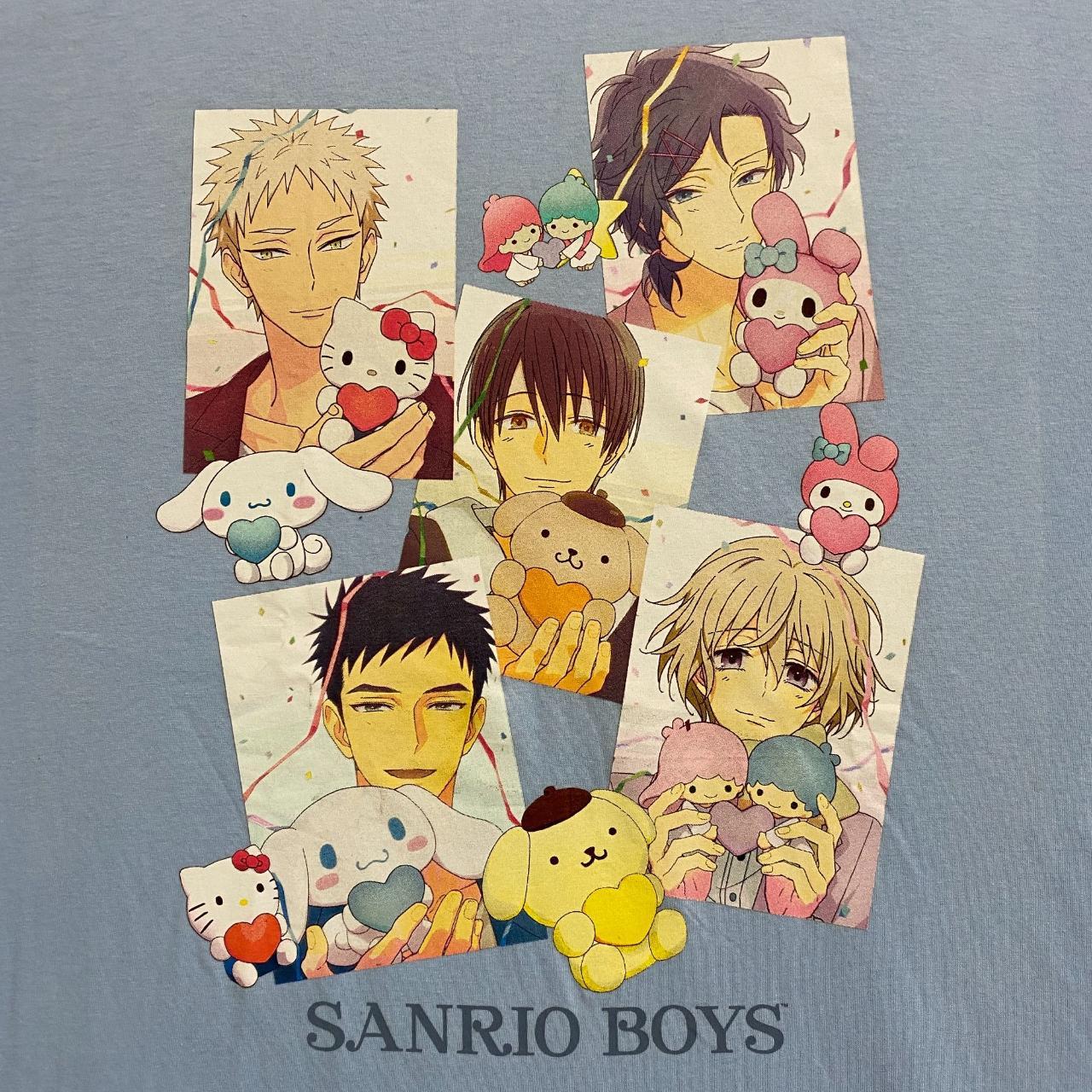 Sanrio Men's Blue T-shirt | Depop