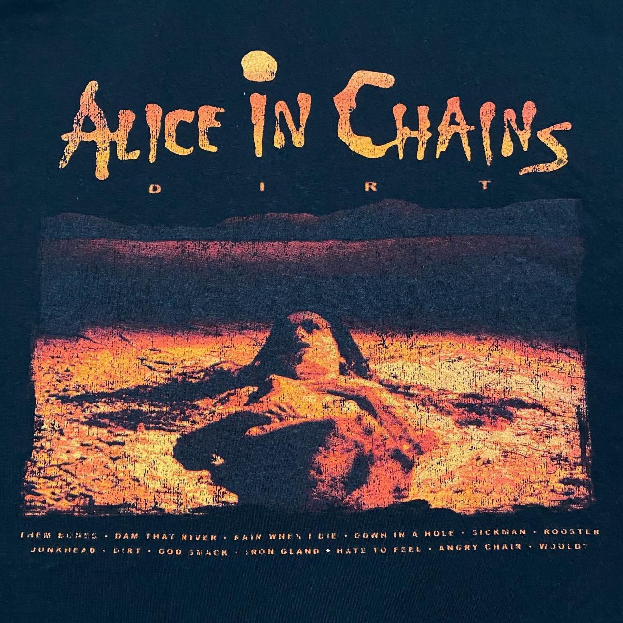 Alice In Chains Dirt Album Grunge Rock Tee O/S... - Depop