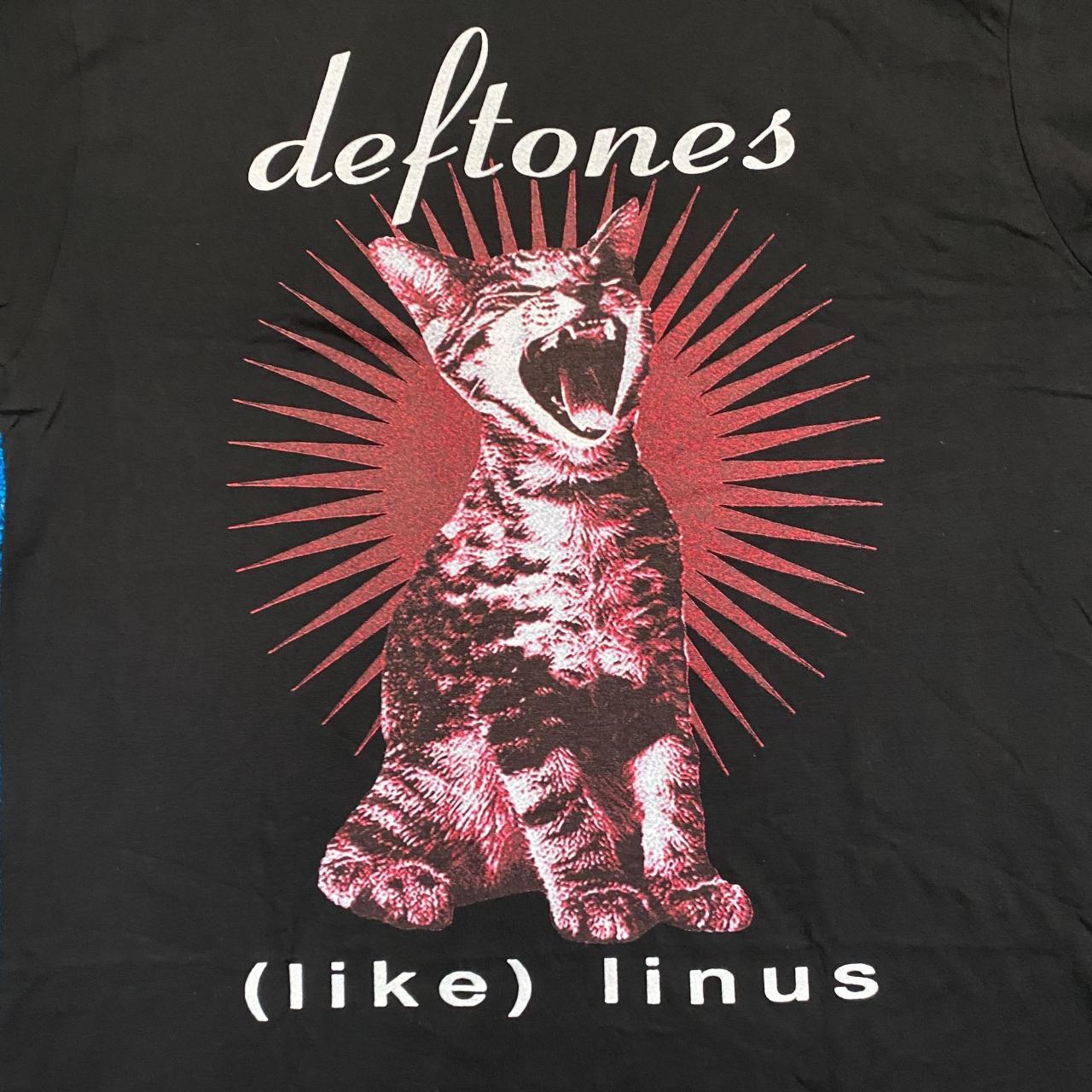 Deftones (Like) Linus Kitty Demo Rock Tee XL approx... - Depop