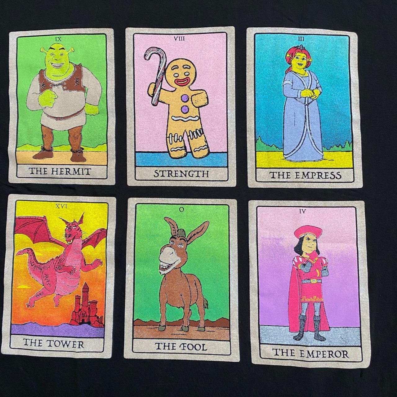 Shrek Tarot Cards Dream Works Movie Tee 2X approx... - Depop