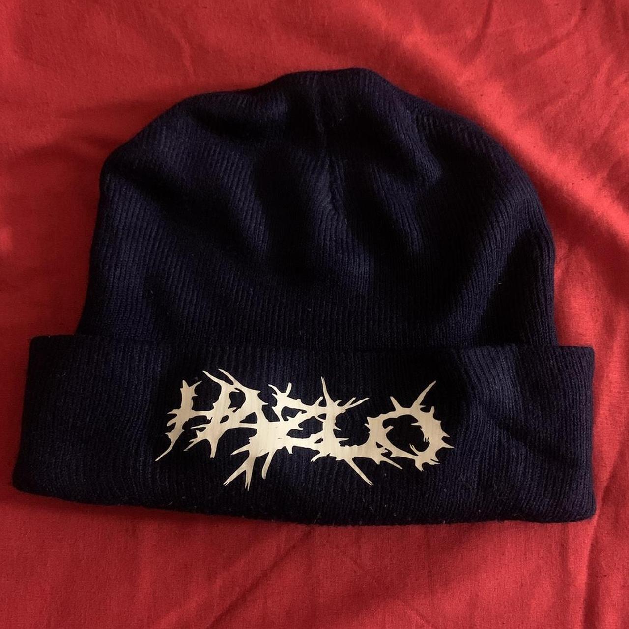 y2k grunge goth emo custom beanie made by me one... - Depop
