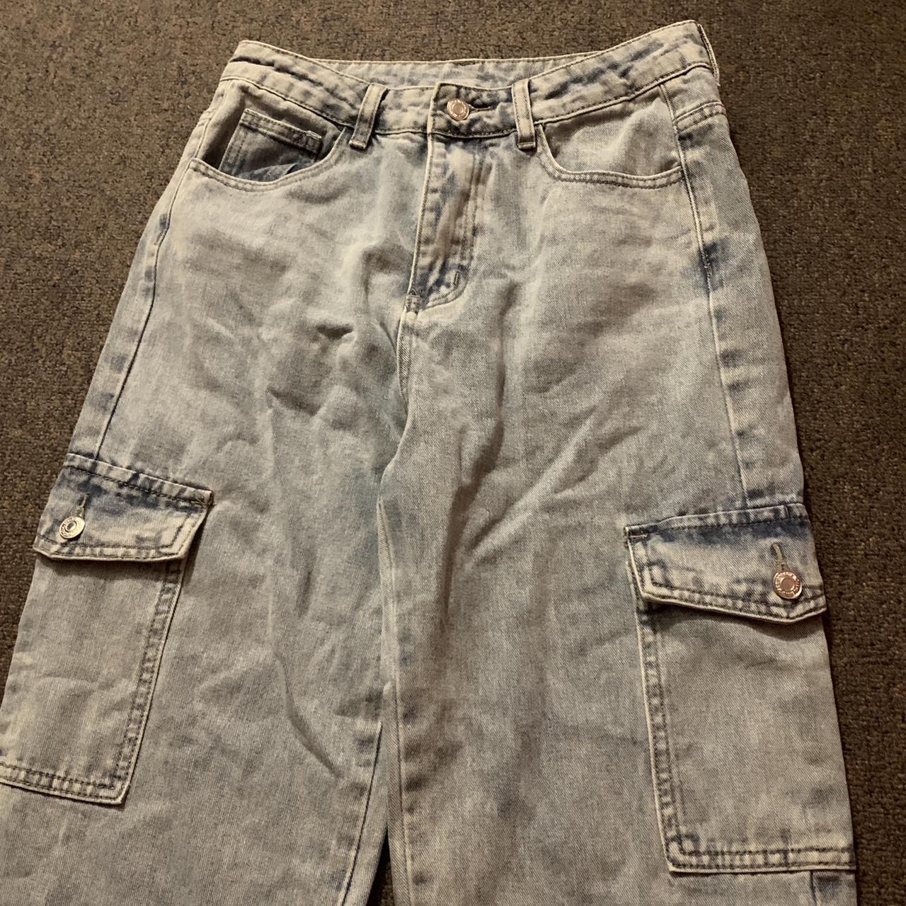 y2k grunge goth emo rave jeans size 28x32 #grunge... - Depop