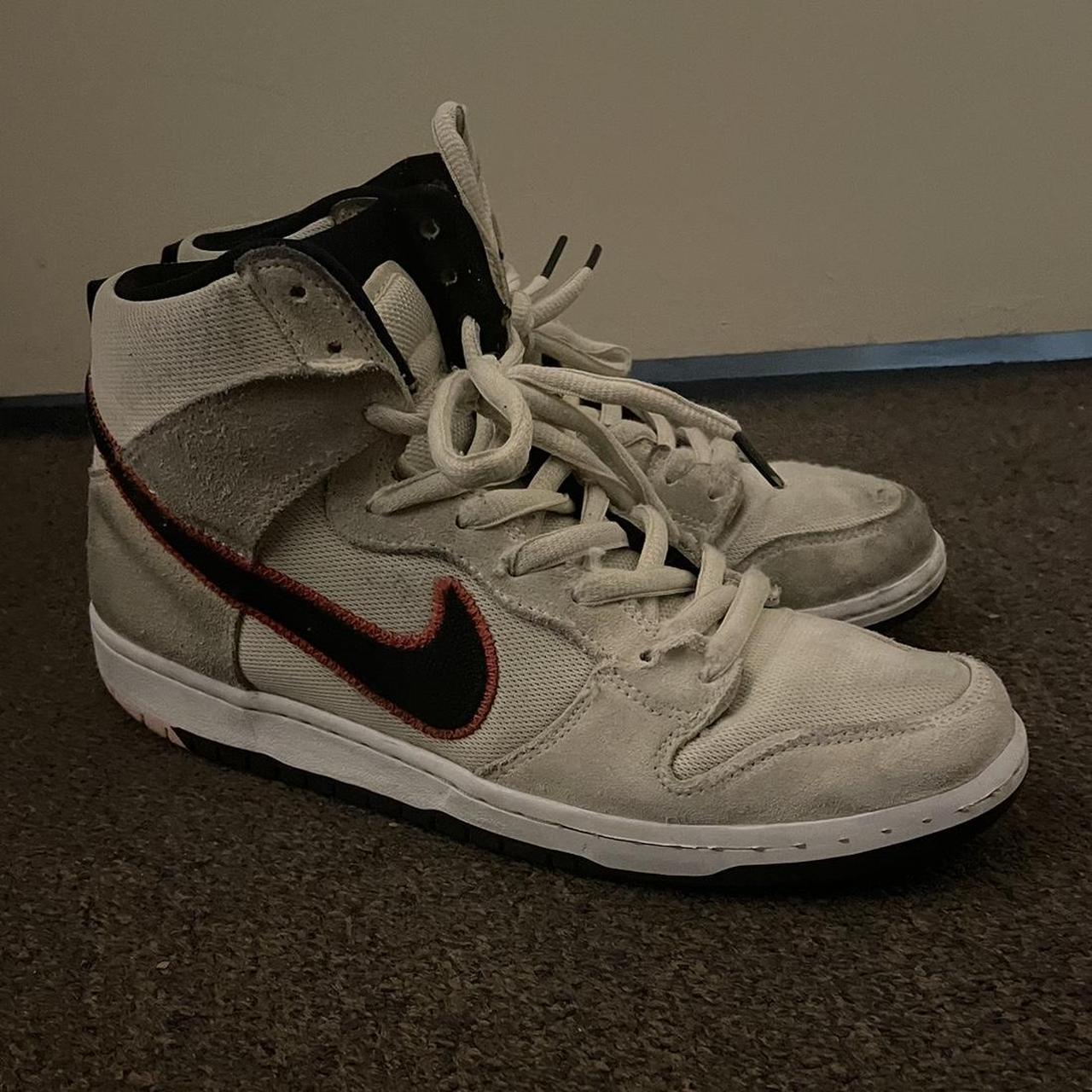 Nike SB Dunk High SF Giants model skated in goofy... | Depop