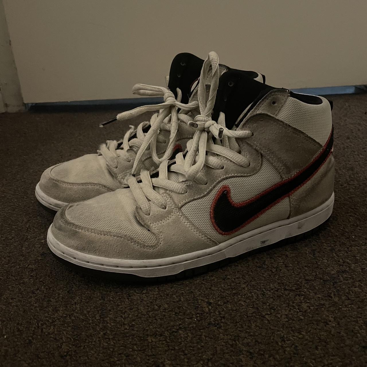 Nike SB Dunk High SF Giants model skated in goofy... | Depop