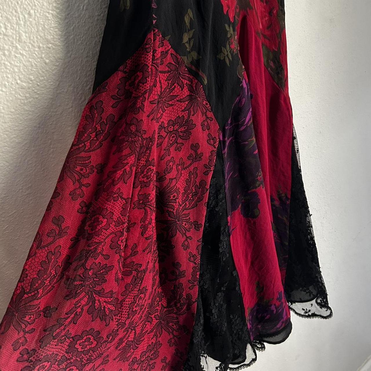 Betsy Johnson newyork silk chiffon pattern... | Depop