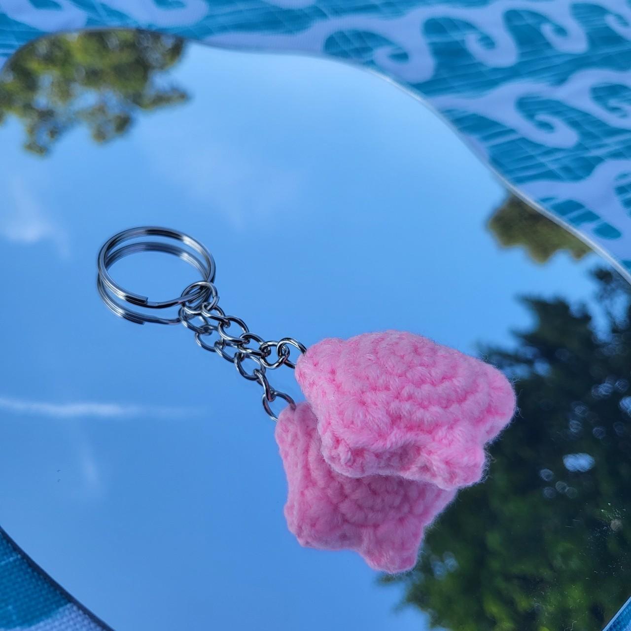 Crochet Star Keychains 🌟 Listing for light pink... - Depop