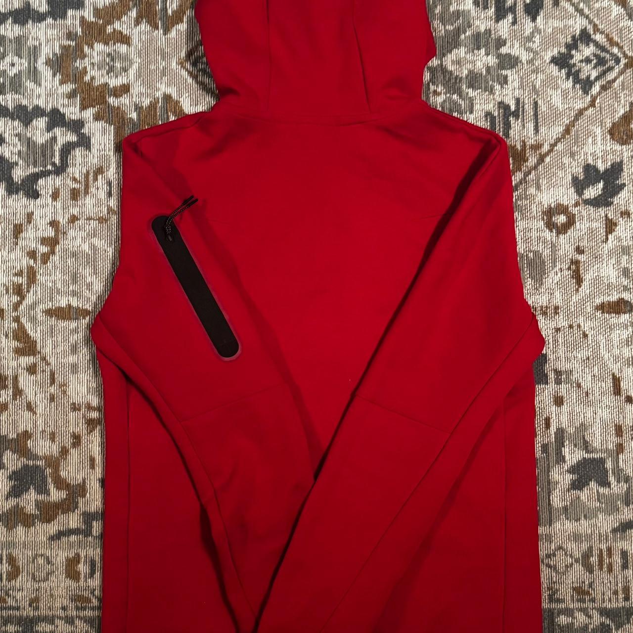 Red Nike Tech fleece hoodie #NikeTech #Red #Hoodie - Depop