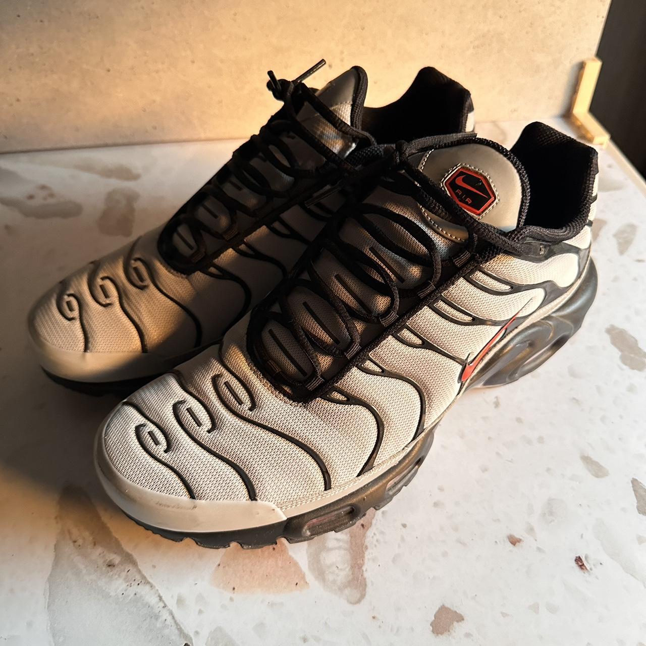 Nike Air Max Plus TNS Wolf Grey Black Crimson US13... - Depop
