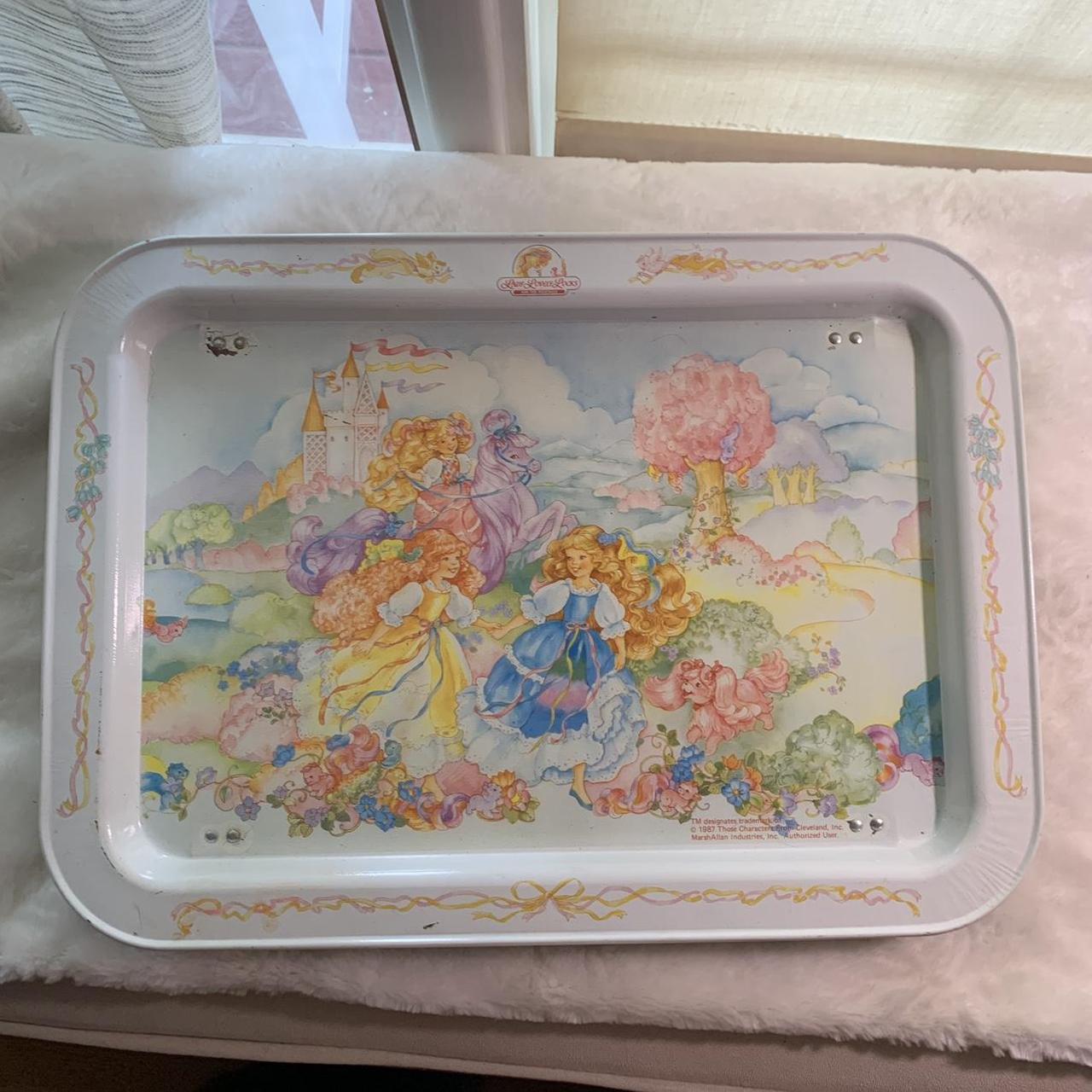1987 Lady Lovely Locks TV tray 17” used 80s vintage - Depop