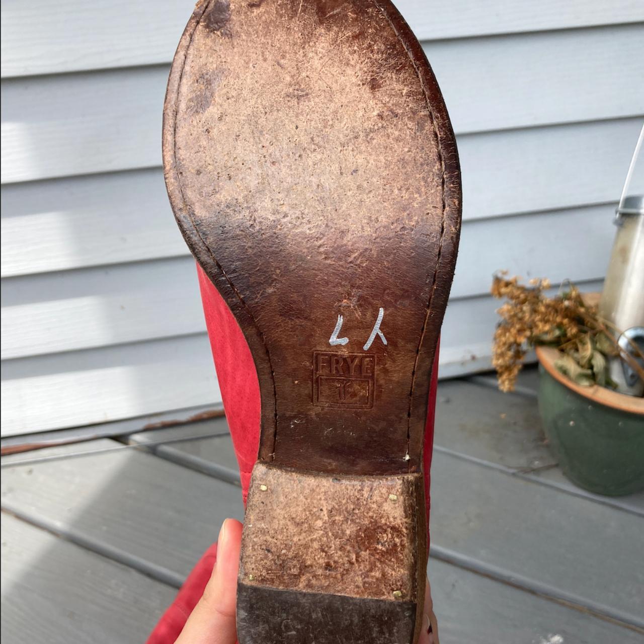 Frye Women's Red Boots | Depop