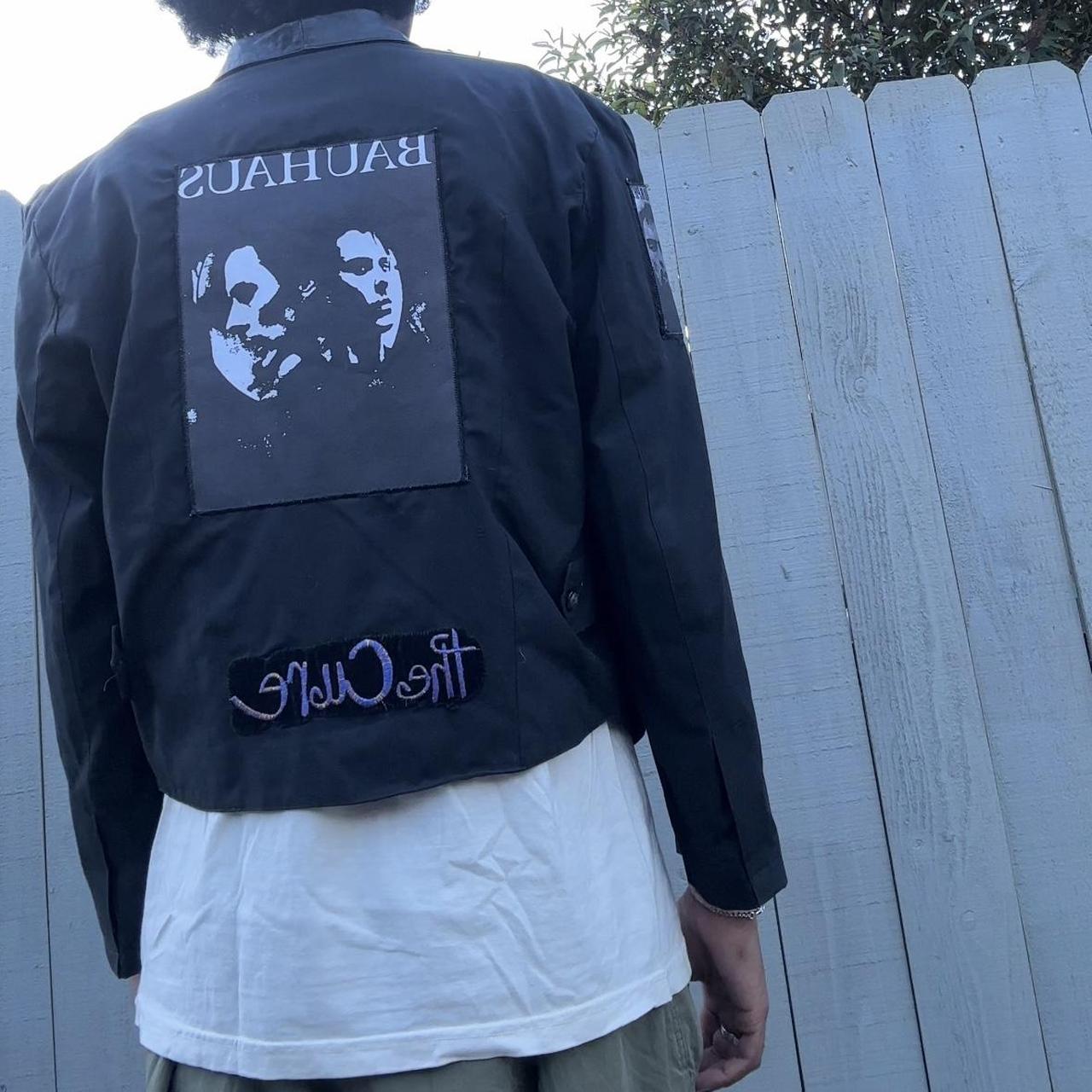 black and white Vintage French Blazer with different... - Depop