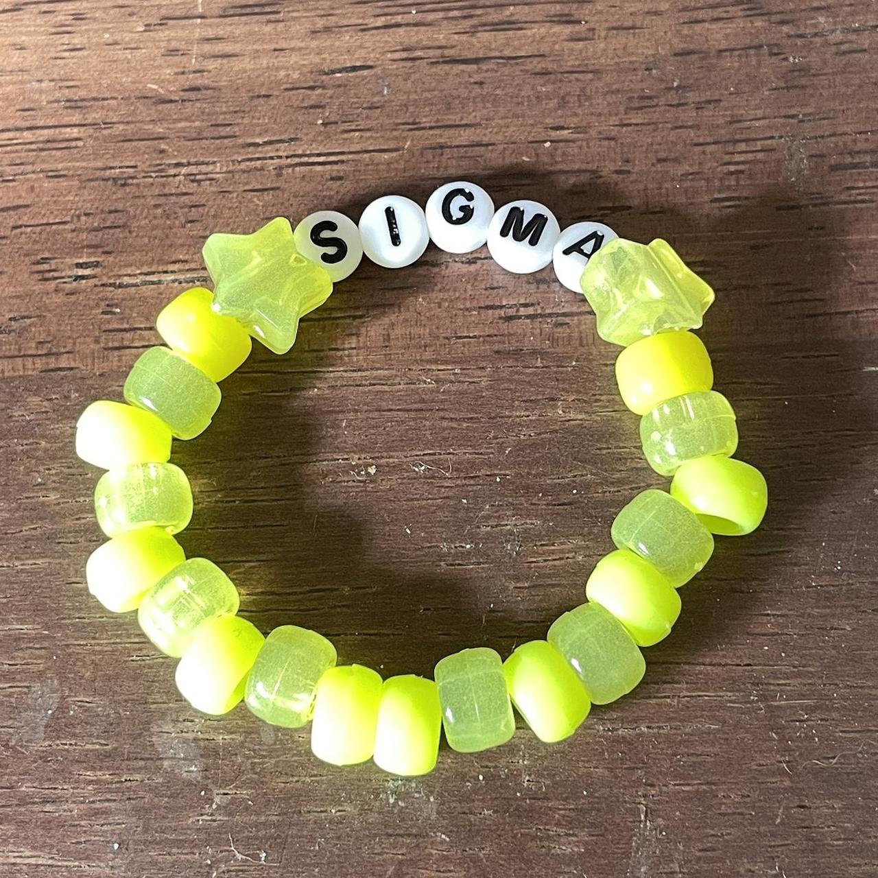 brainrot scene accessories bracelet blue yellow rizz... - Depop