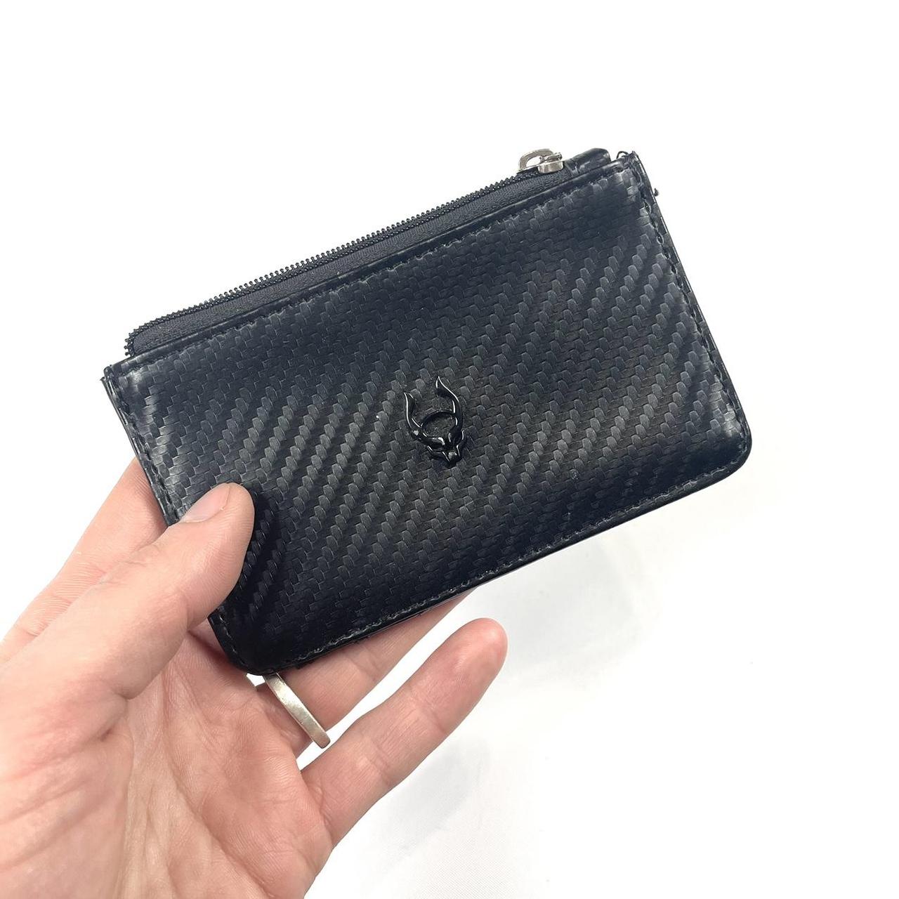 CYBERDOG faux carbon fiber black coin purse / wallet... | Depop