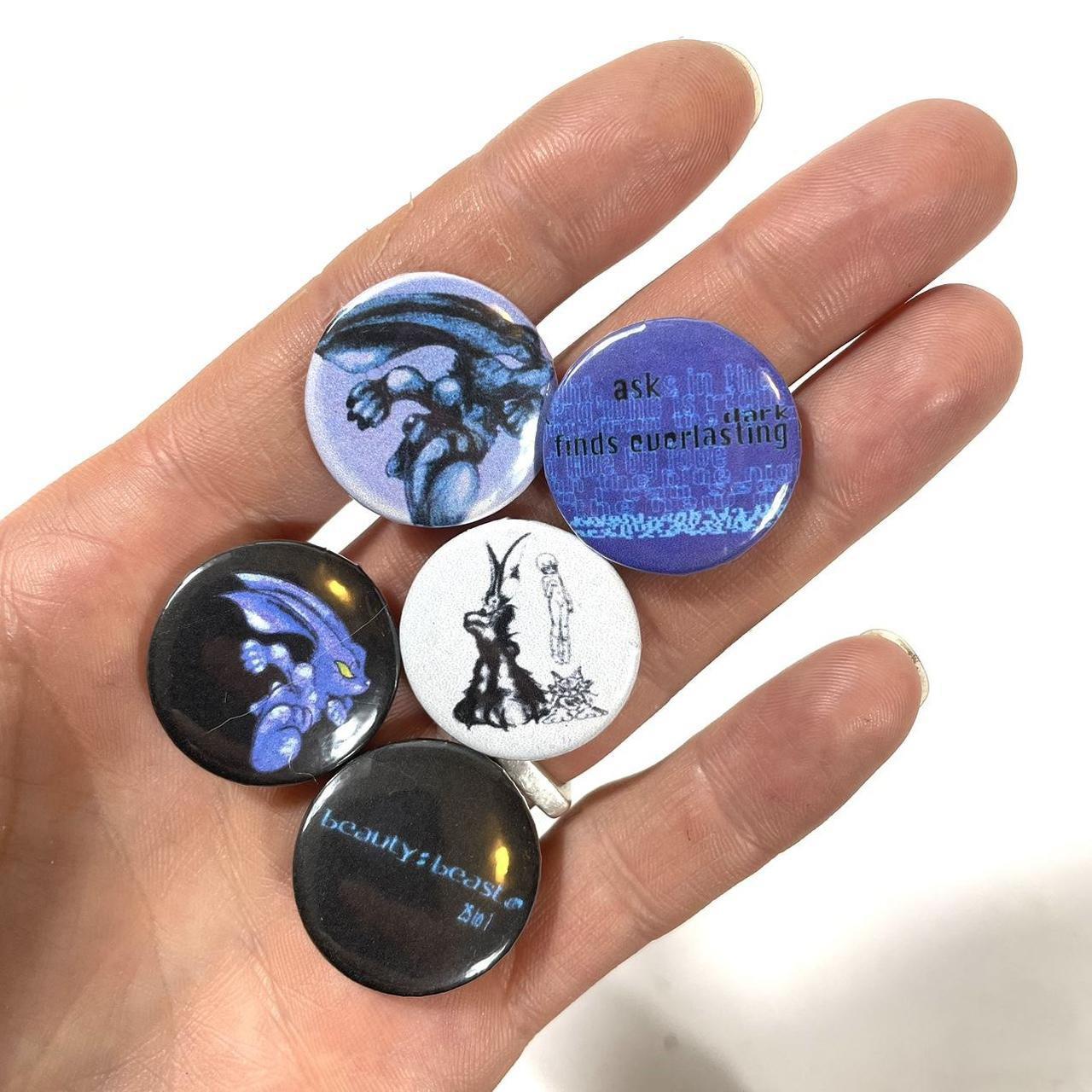 Beauty:Beast Japan Dark Knight inspired pins. This... - Depop