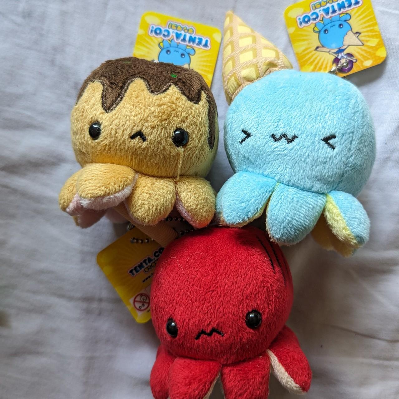 set of three Japanese Inspired Octopus little... - Depop