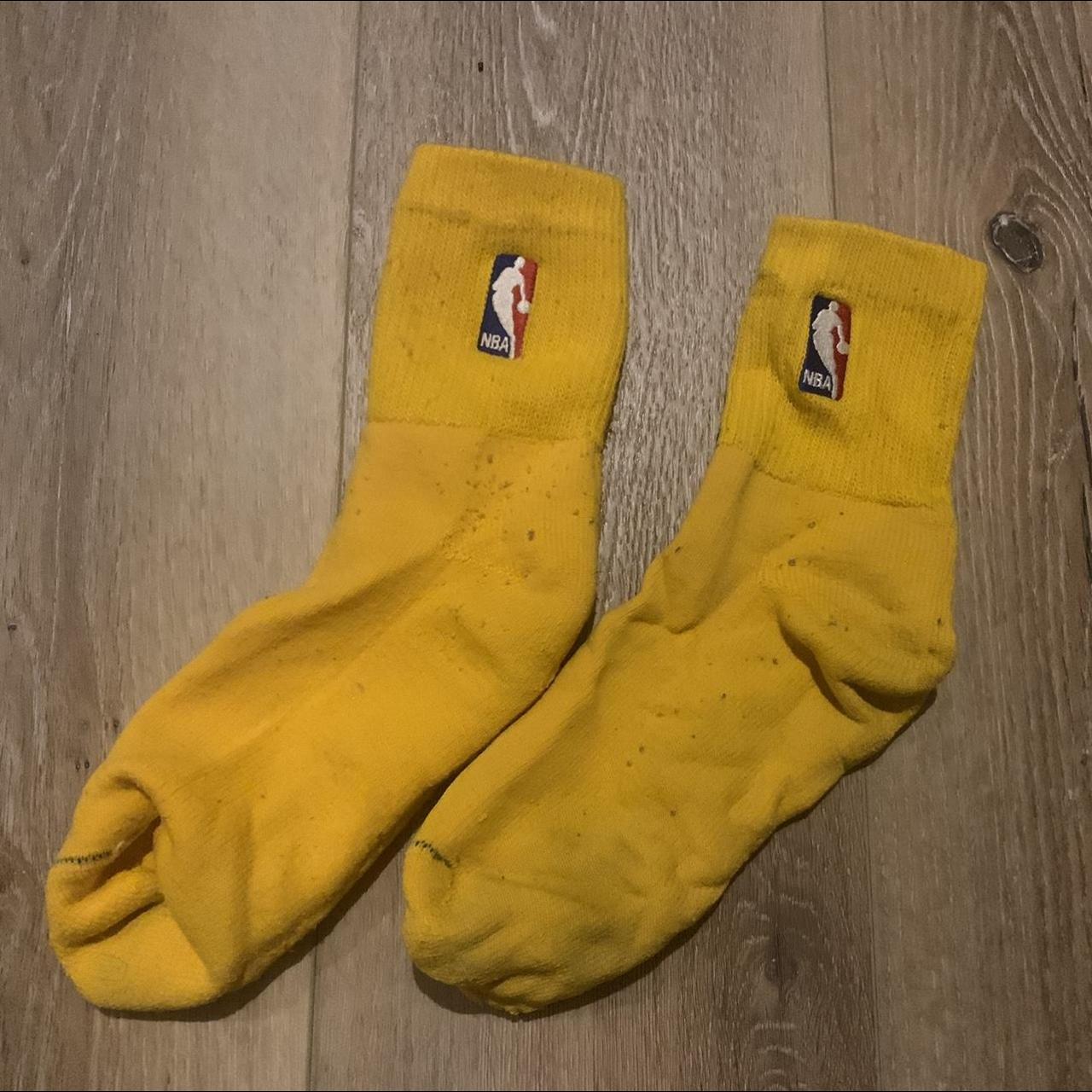 New Orleans Hornets NBA Game Socks Gold Logos... - Depop