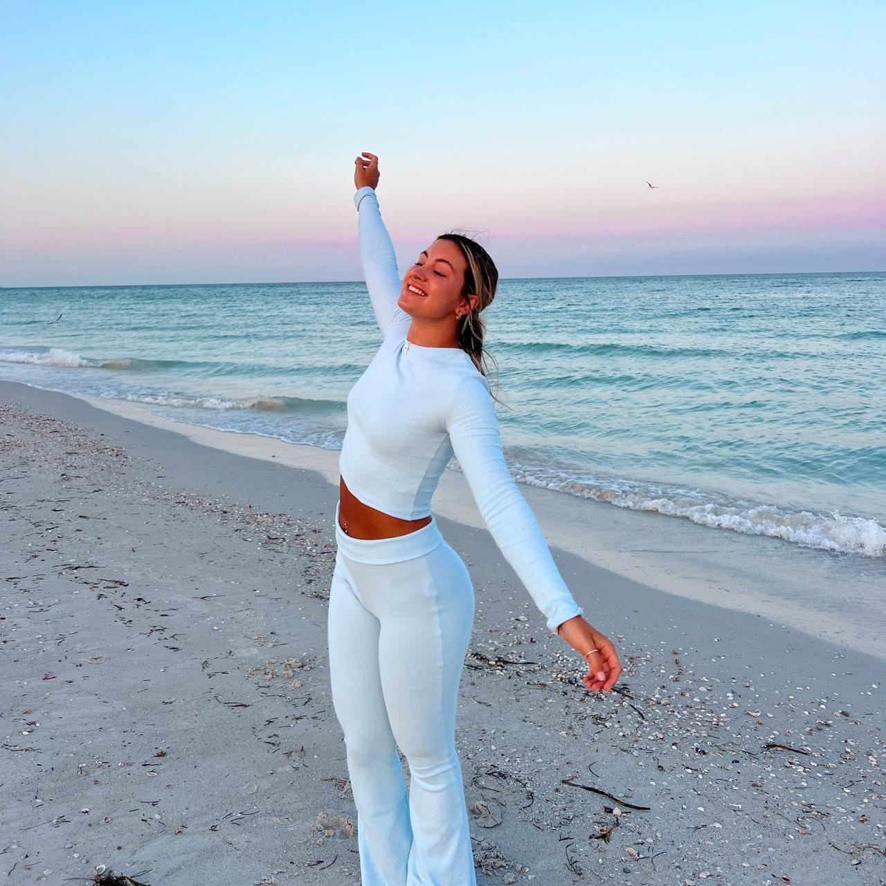 Edikted Blue Set - worn once - Depop