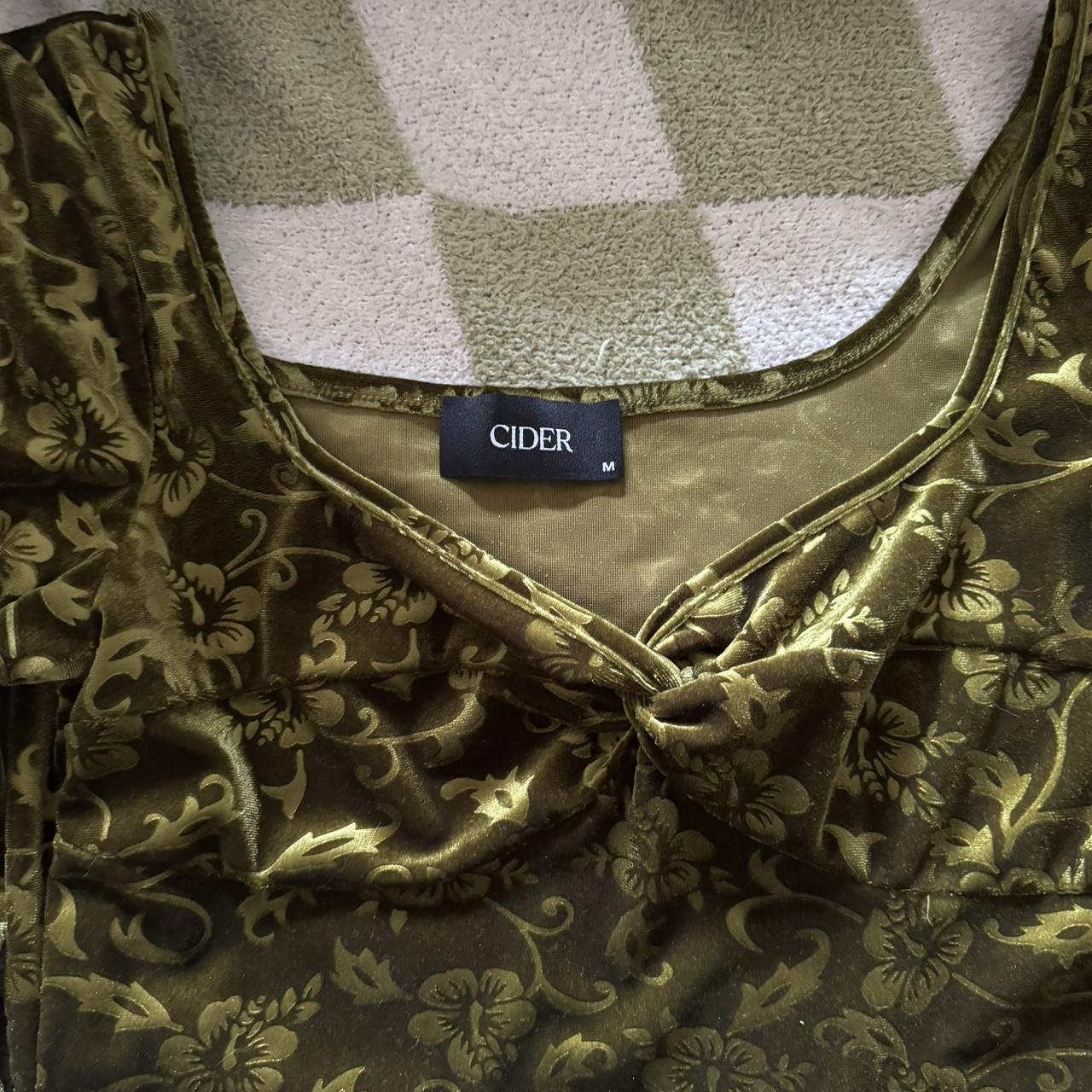 Cider velvet mini dress! - Depop