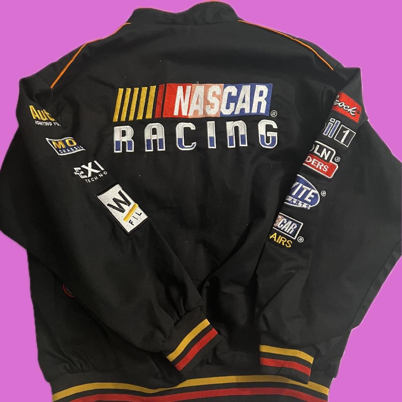 Rare Vintage JH Design Nascar racing jacket thrifted... | Depop