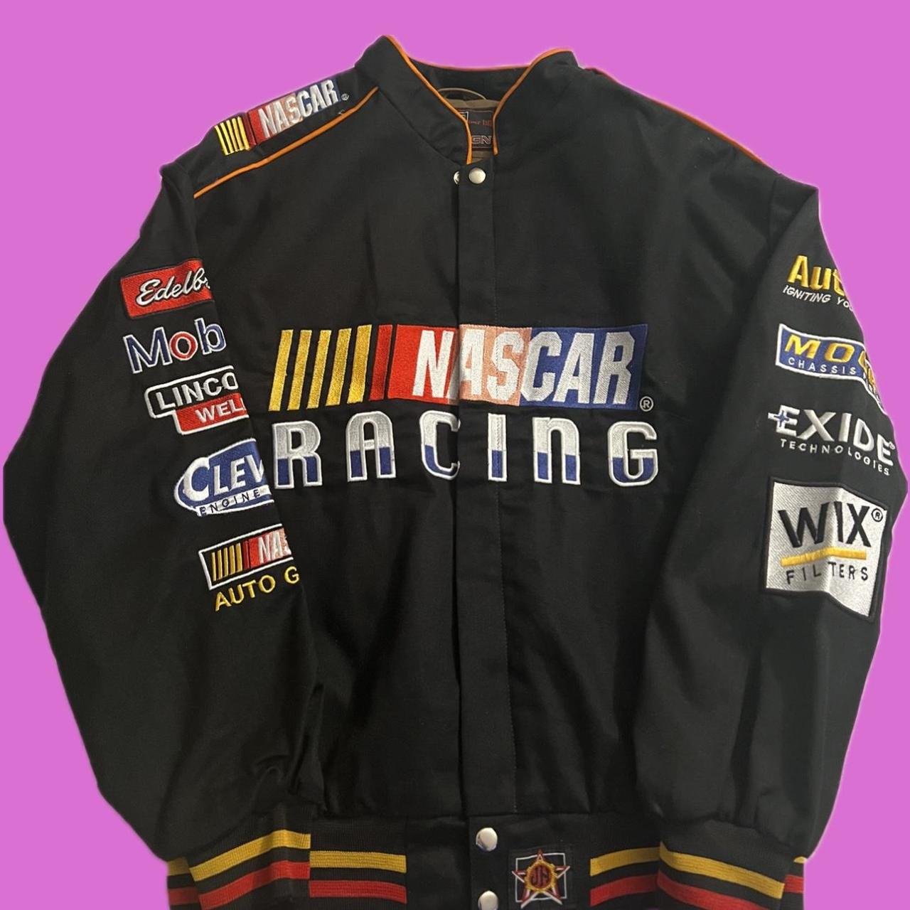 Rare Vintage JH Design Nascar racing jacket thrifted... | Depop