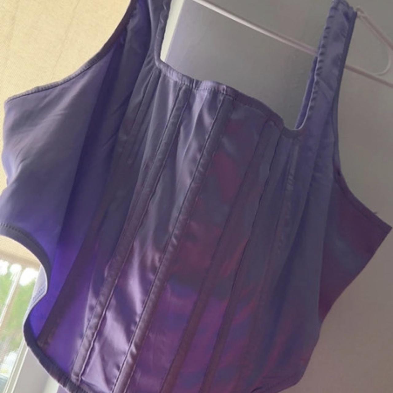Missguided Women's Purple Corset | Depop