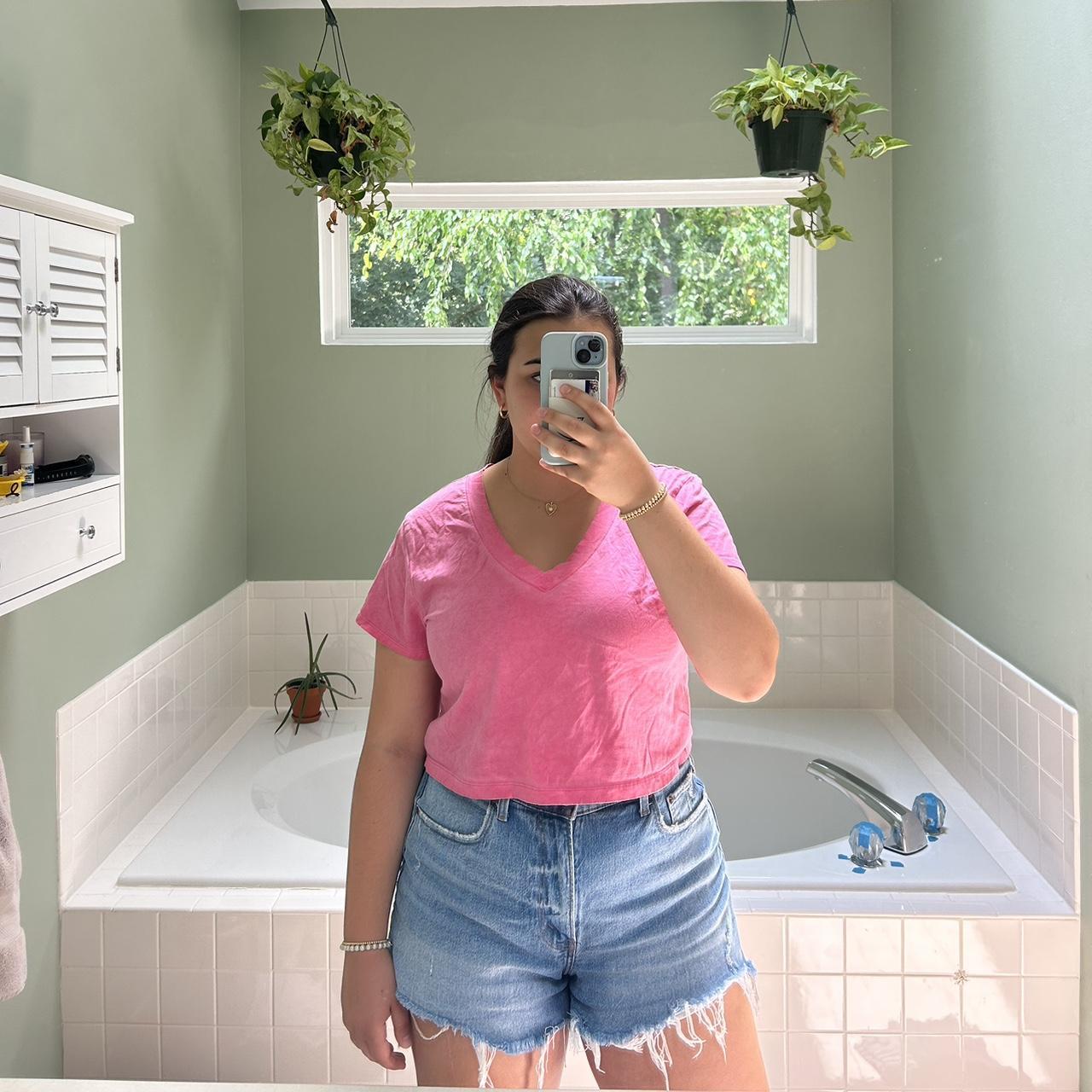 Target pink t shirt size M - Depop