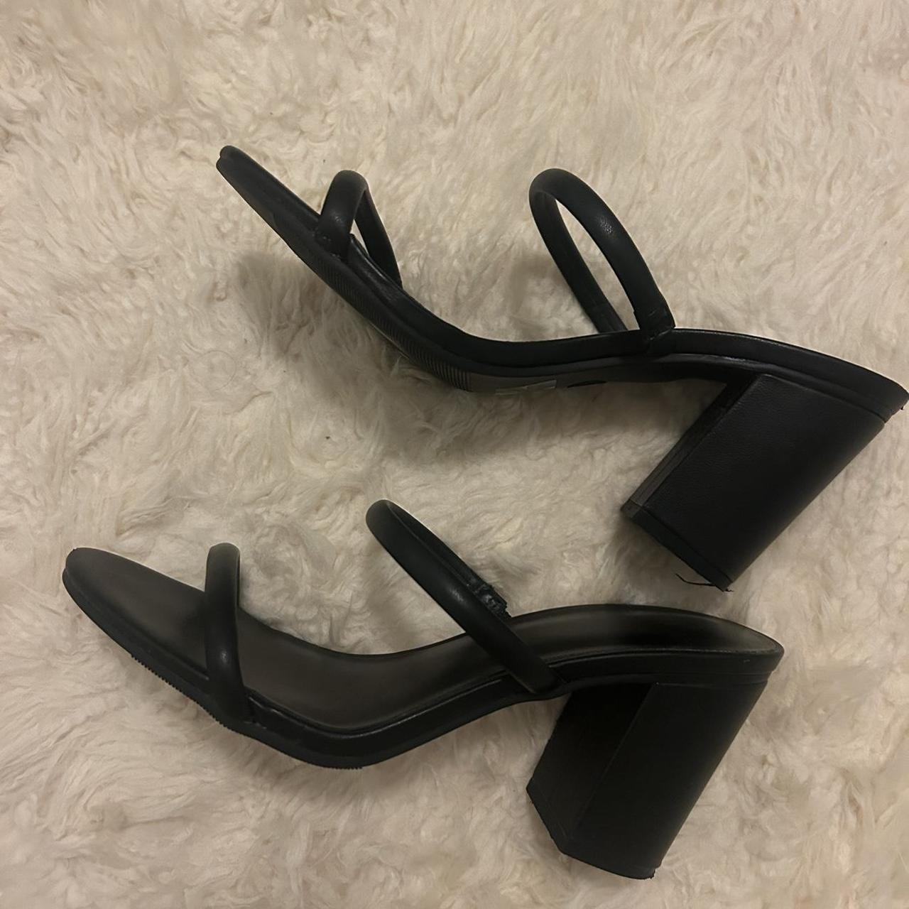 Target black heels! Size 7.5. Barely worn but some... - Depop