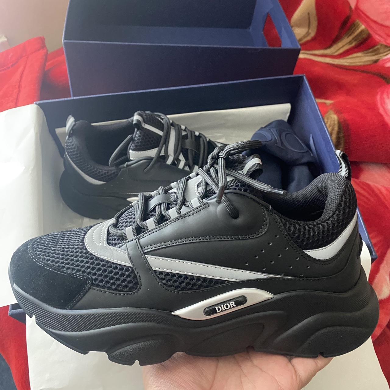 Dior b22 black with box and dior shopping bag Brand... - Depop