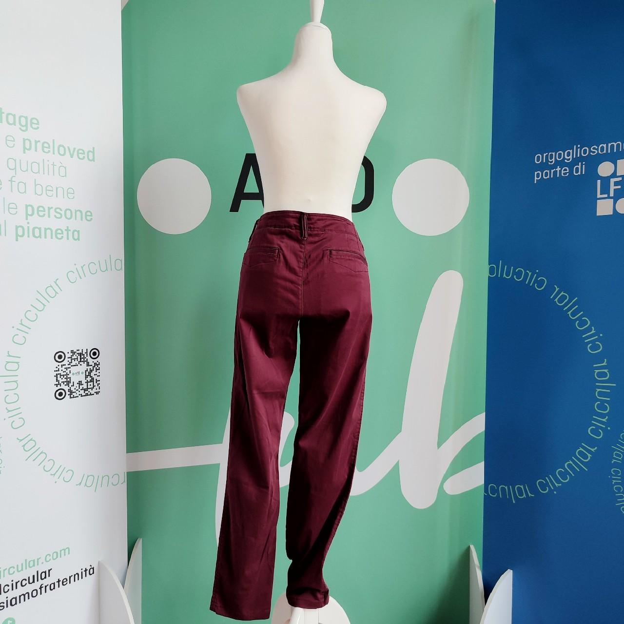 Pantaloni Tommy Hilfiger. Colore prugna chiaro,... - Depop