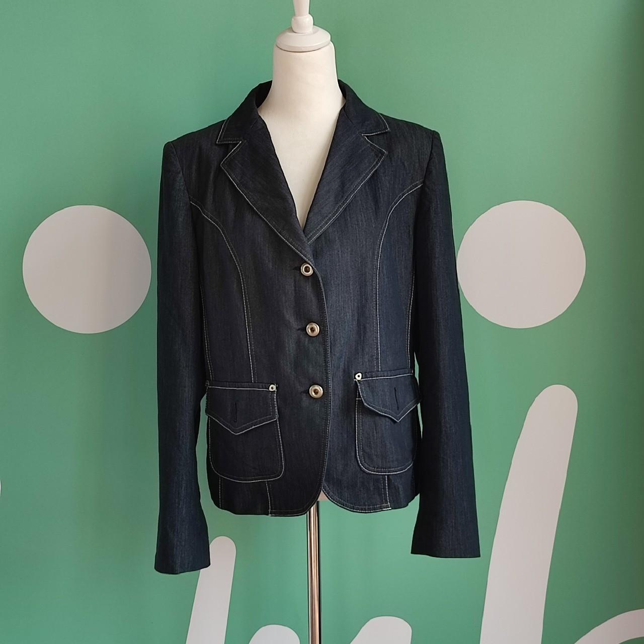 Blazer in denim da donna. Marca non presente. Tg.... - Depop