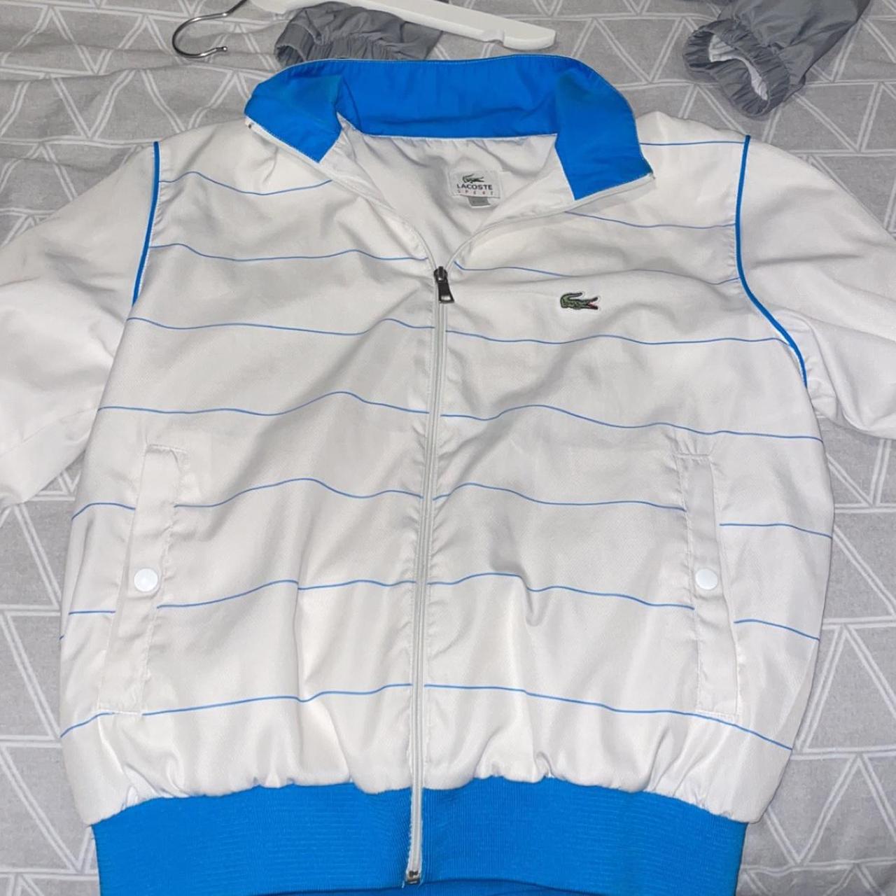 OG white lacoste tracksuit... - Depop