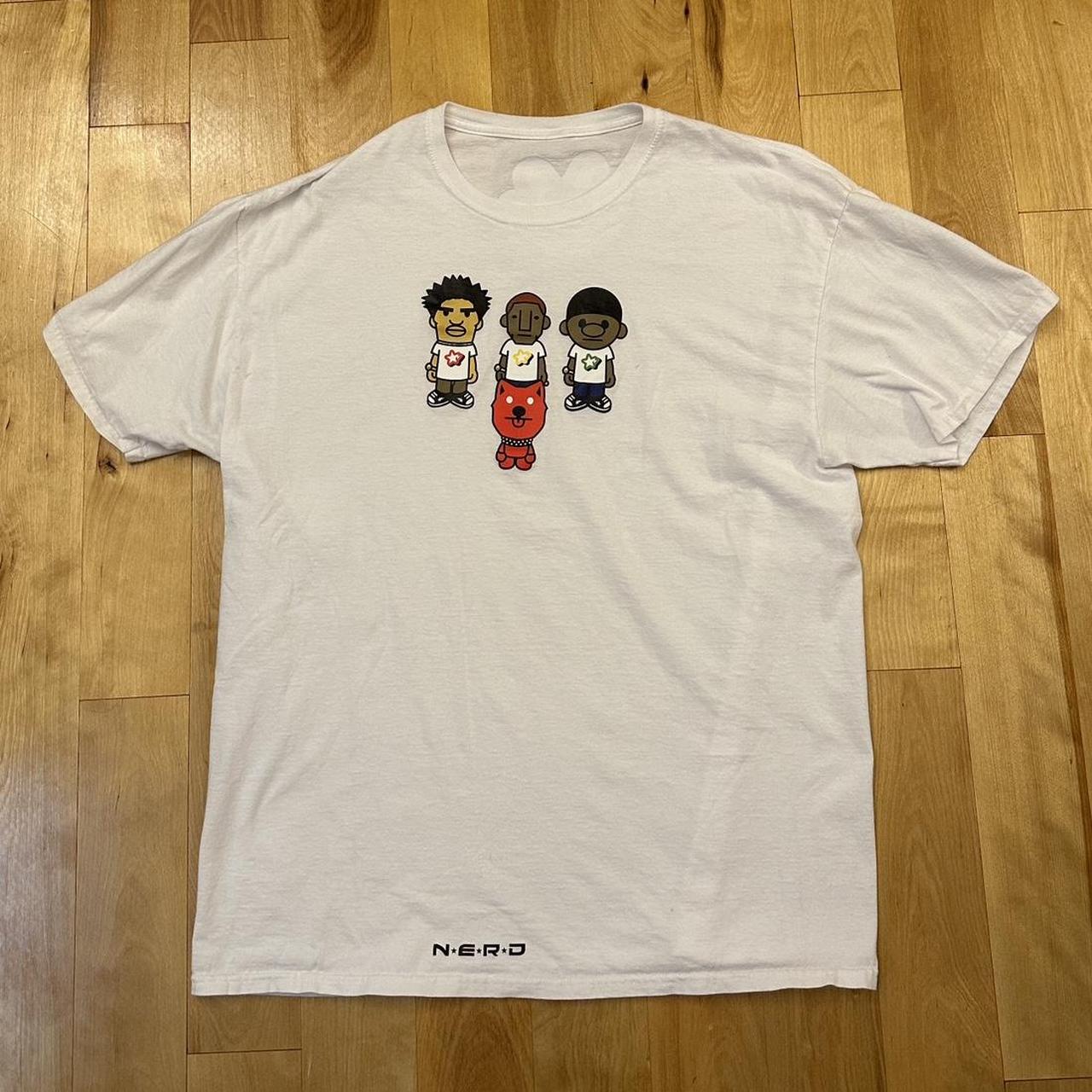 Nerd Pharrell Cartoon Neptunes T Shirt Nerd Bape Depop