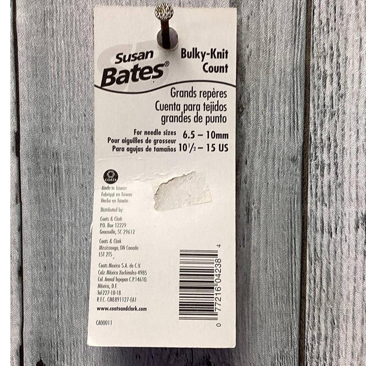 New Susan Bates Blue White Round Bulky Knit Counter... - Depop