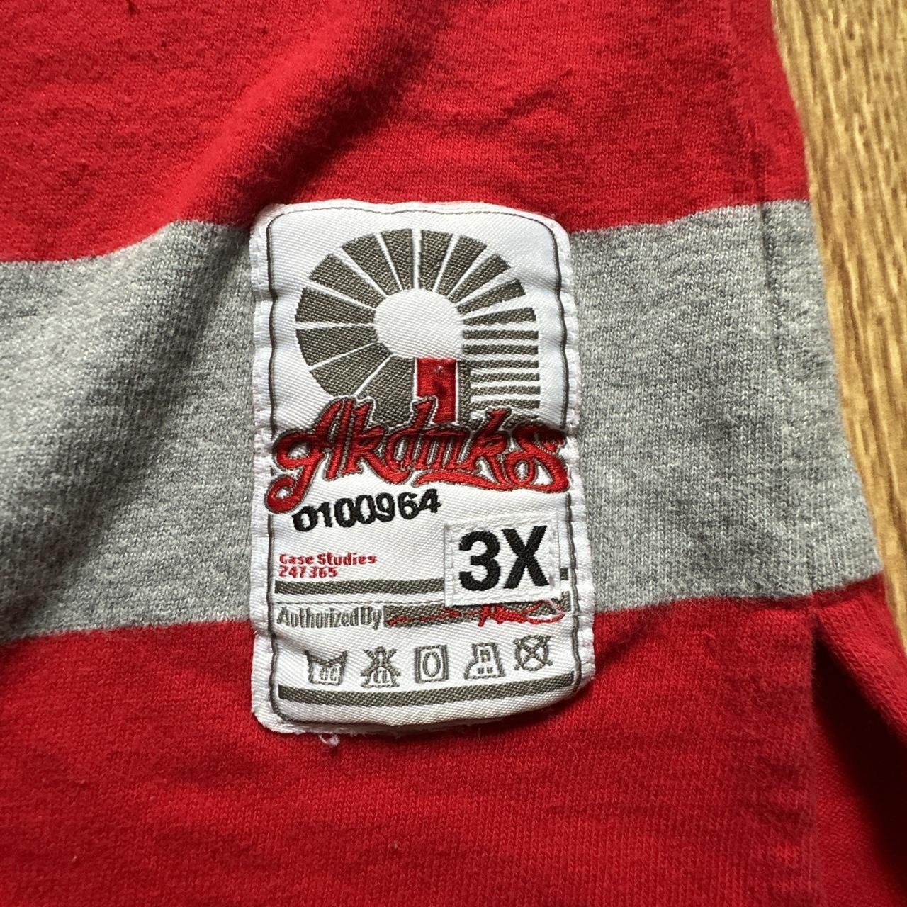 Akademiks Rugby Polo Shirt Men's Size 3XL Red... - Depop