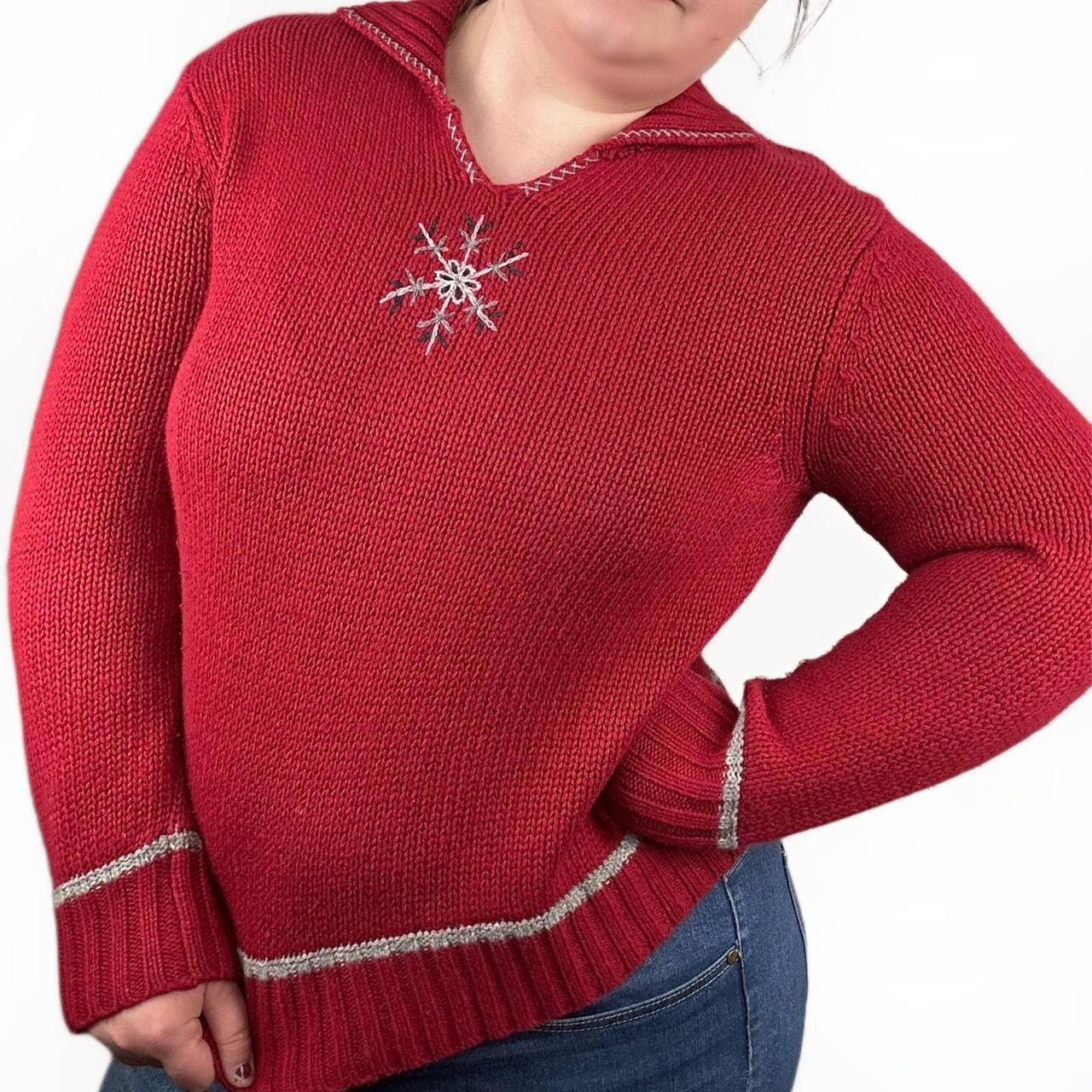 This vintage Woolrich winter-themed sweater is in... - Depop