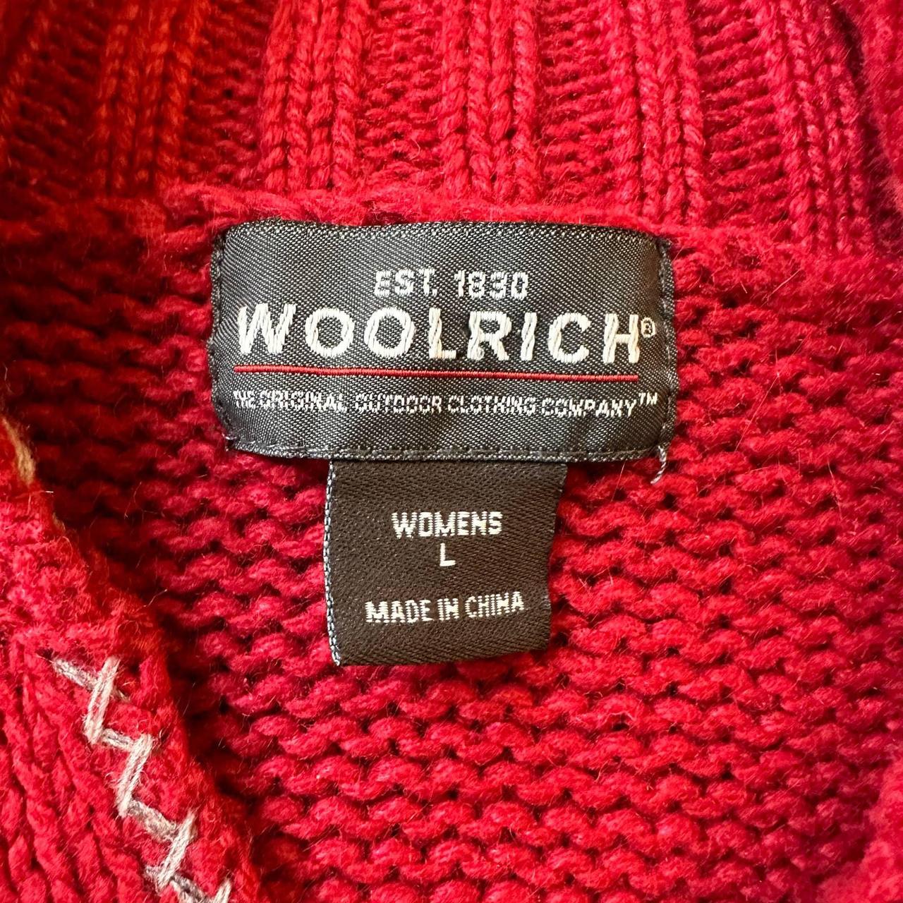 This vintage Woolrich winter-themed sweater is in... - Depop