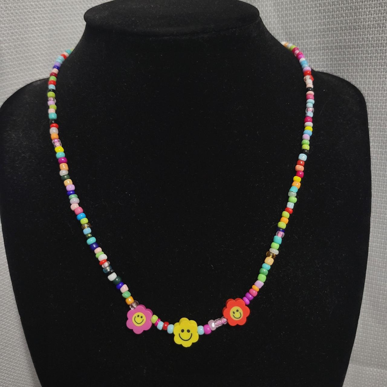 Mix rainbow bead smiley face VSCO... - Depop