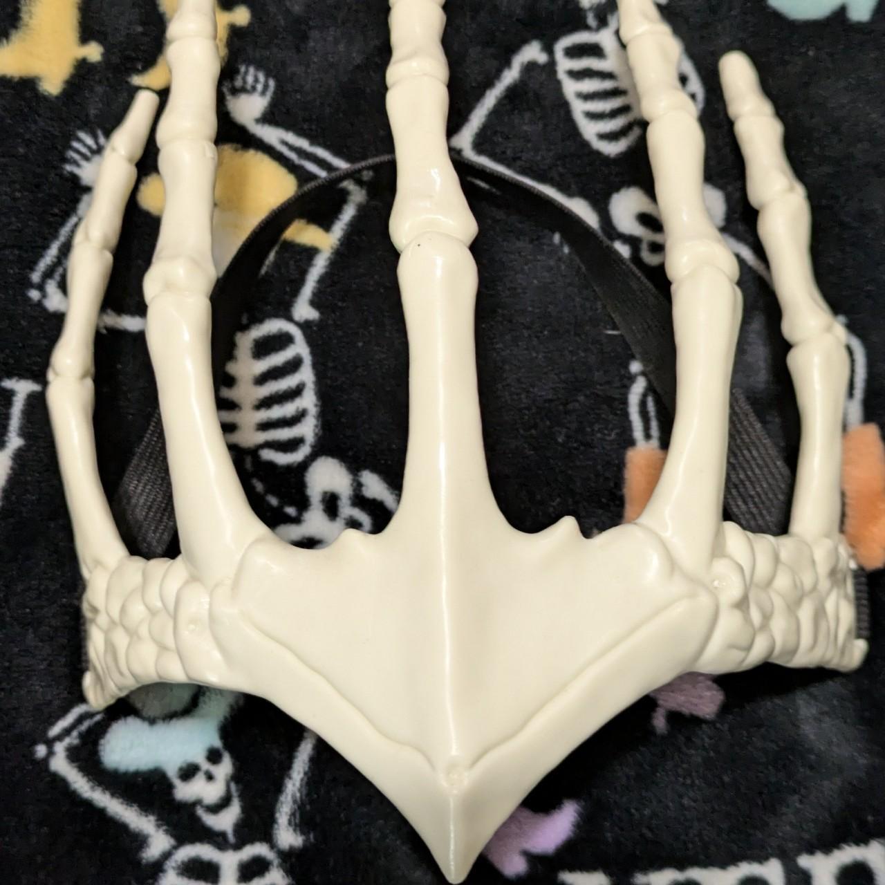 skeleton bone crown headpiece with adjustable band... | Depop