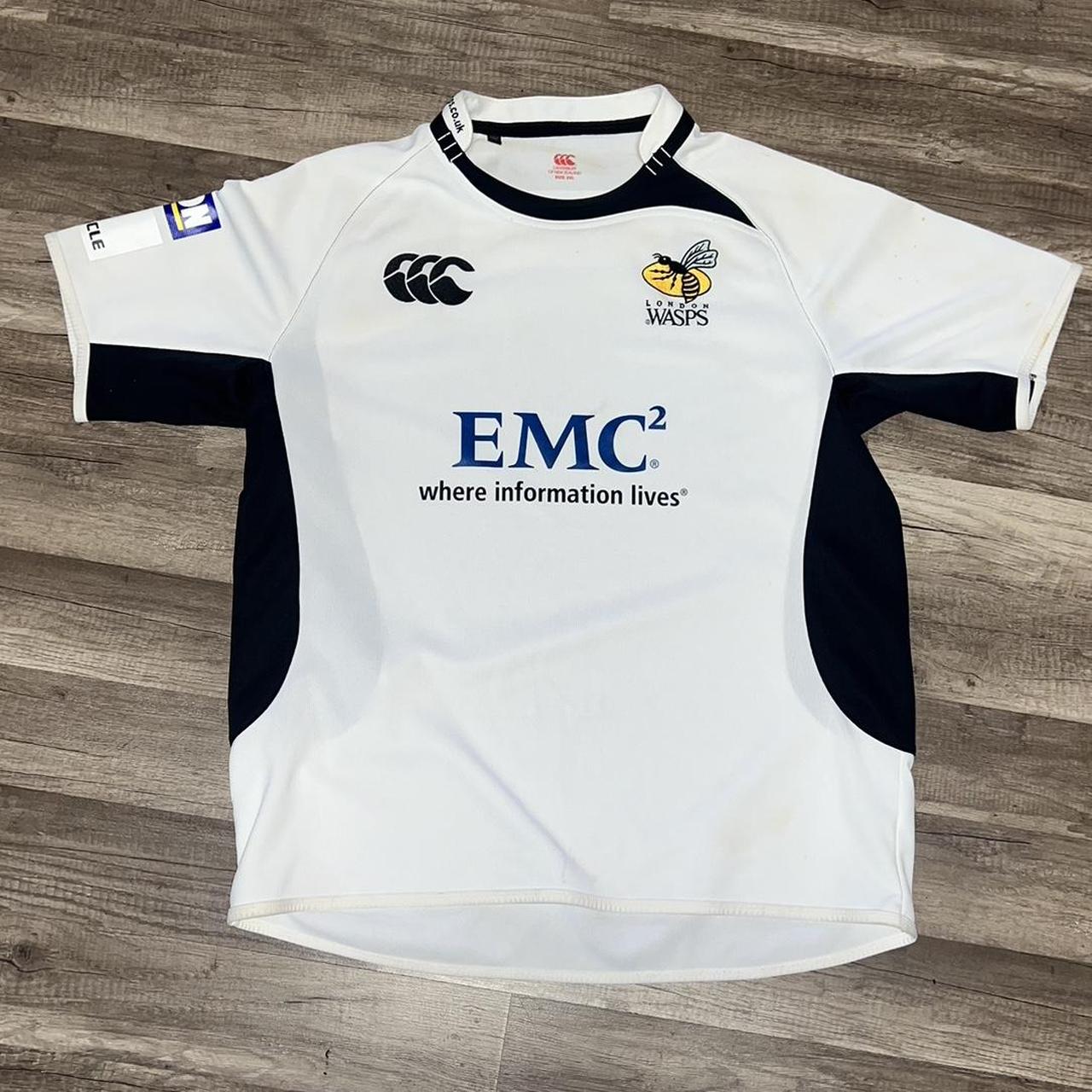 - london wasps rugby jersey ! - size: xxl - small... - Depop