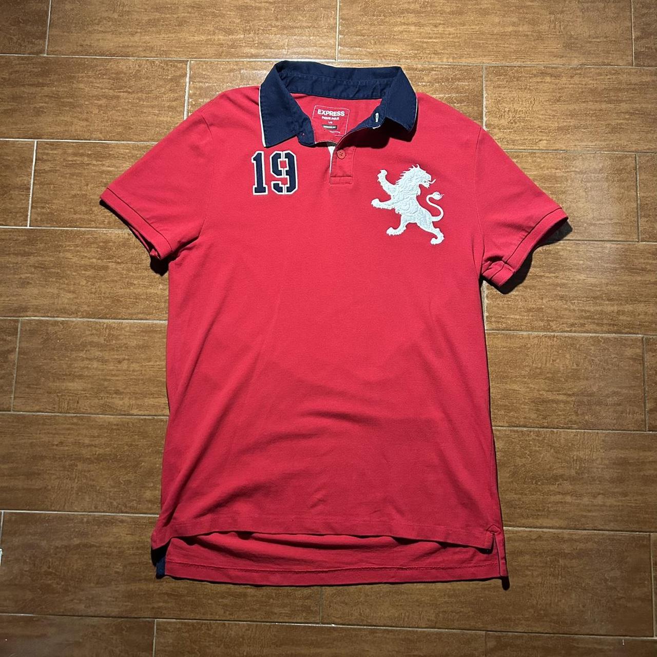 Grunge Style Express Modern Fit Polo Size... - Depop